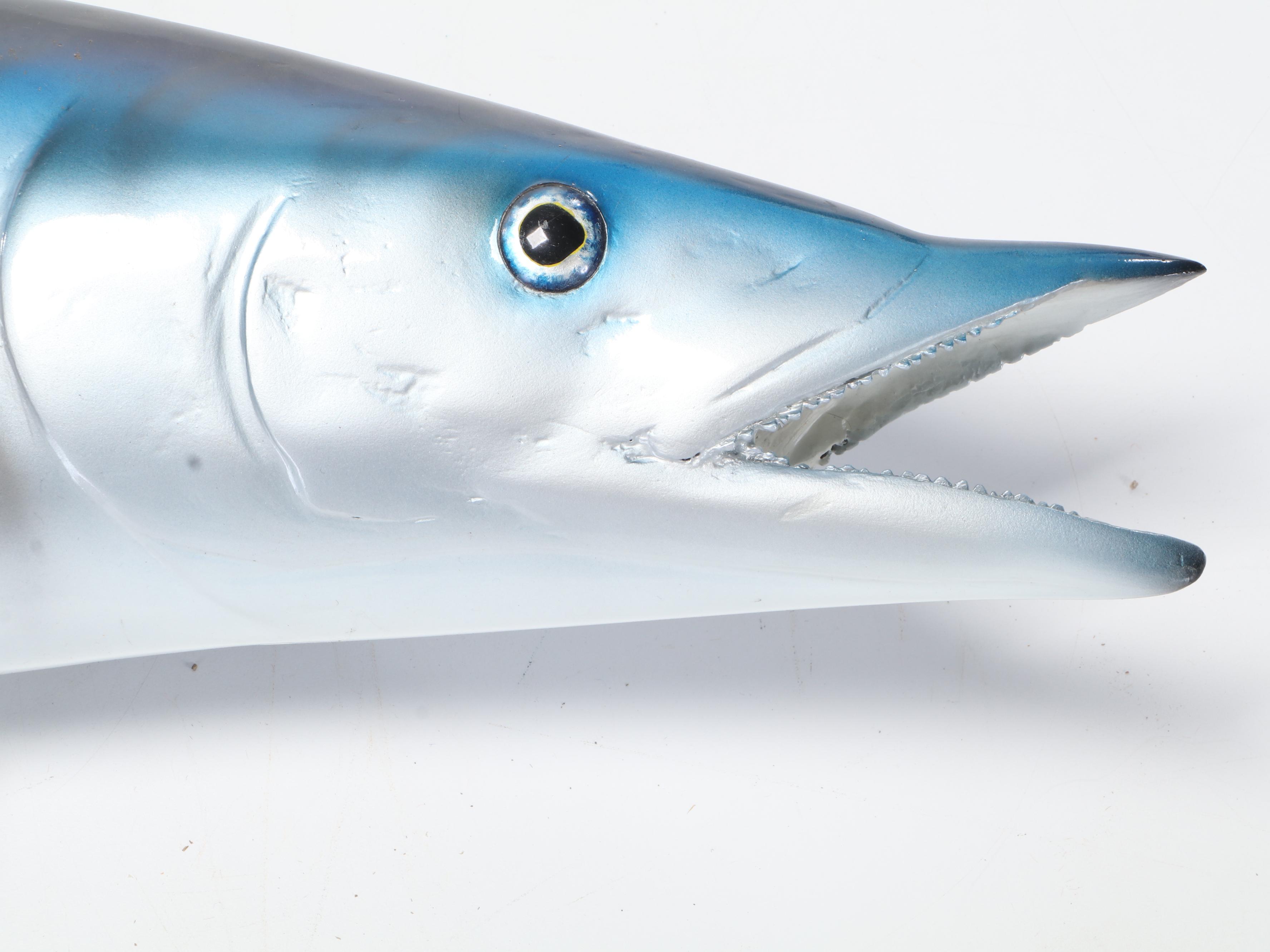 Taxidermy Wahoo Fiberglass Replica Fish Full Body Mount | EBTH