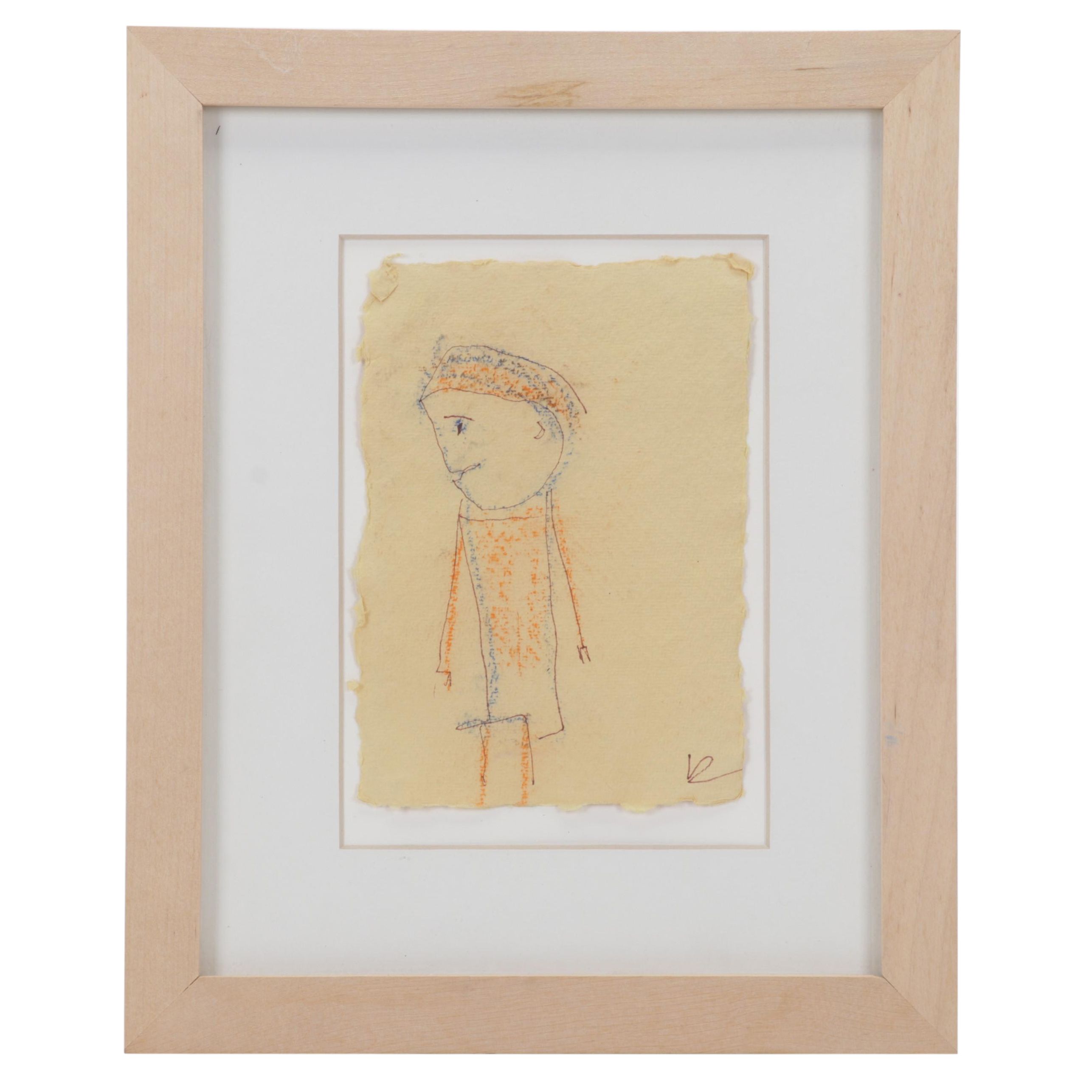 Tuska Mixed Media Drawing Circa 1968 | EBTH