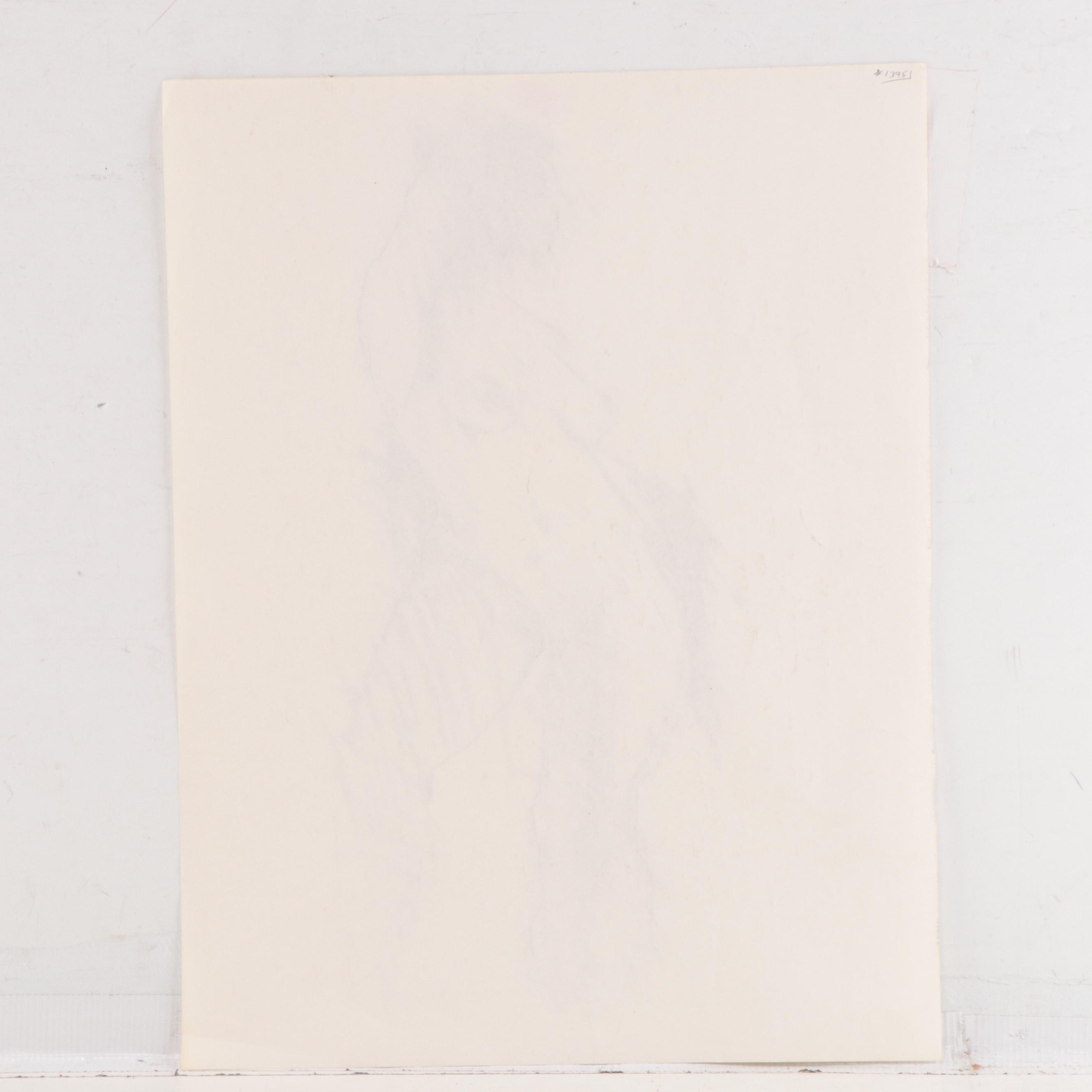 Jack Meanwell Graphite Drawing of Nude Figure, 1990 | EBTH