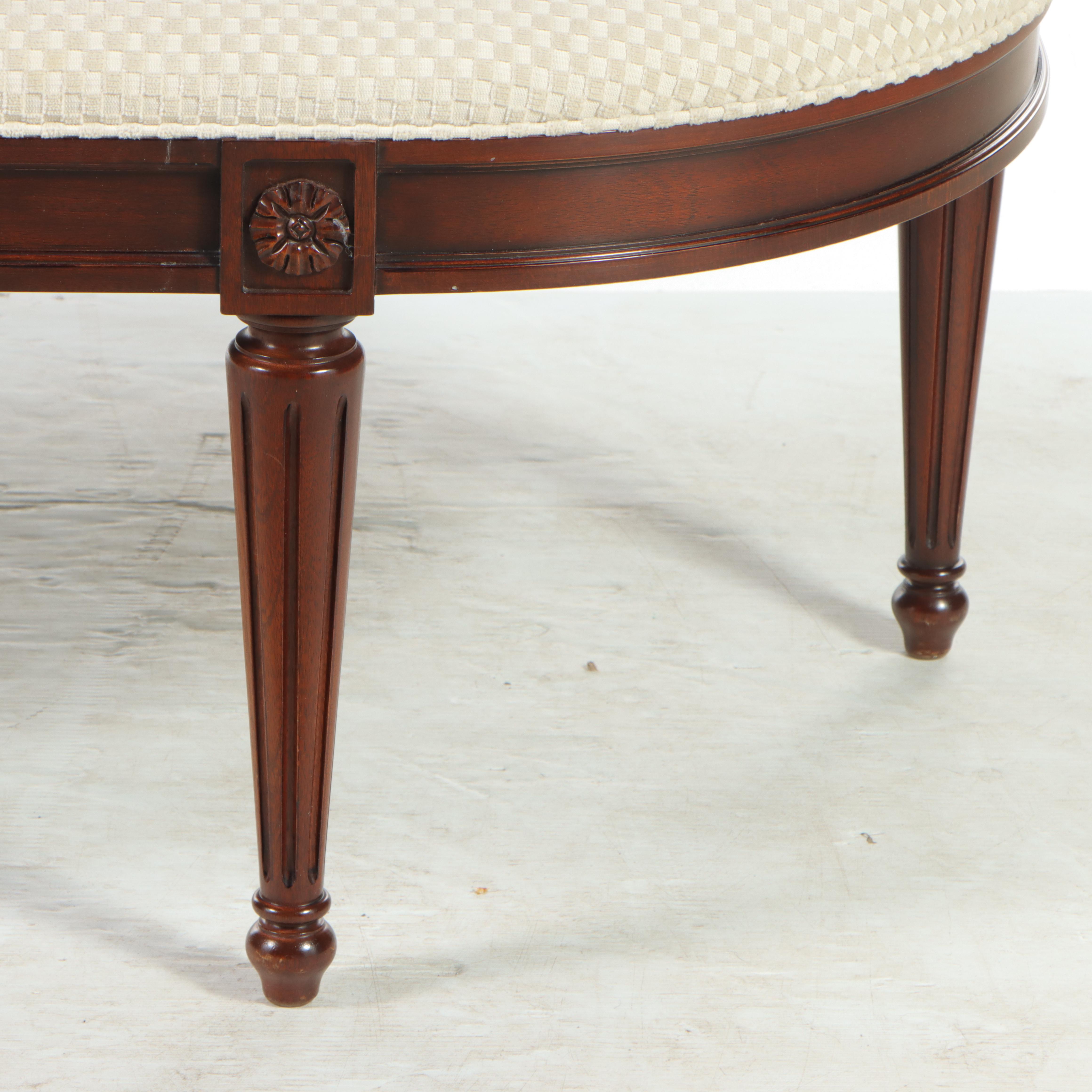 Henkel-Harris Louis XVI Style Mahogany Bed Bench, Late 20th Century | EBTH