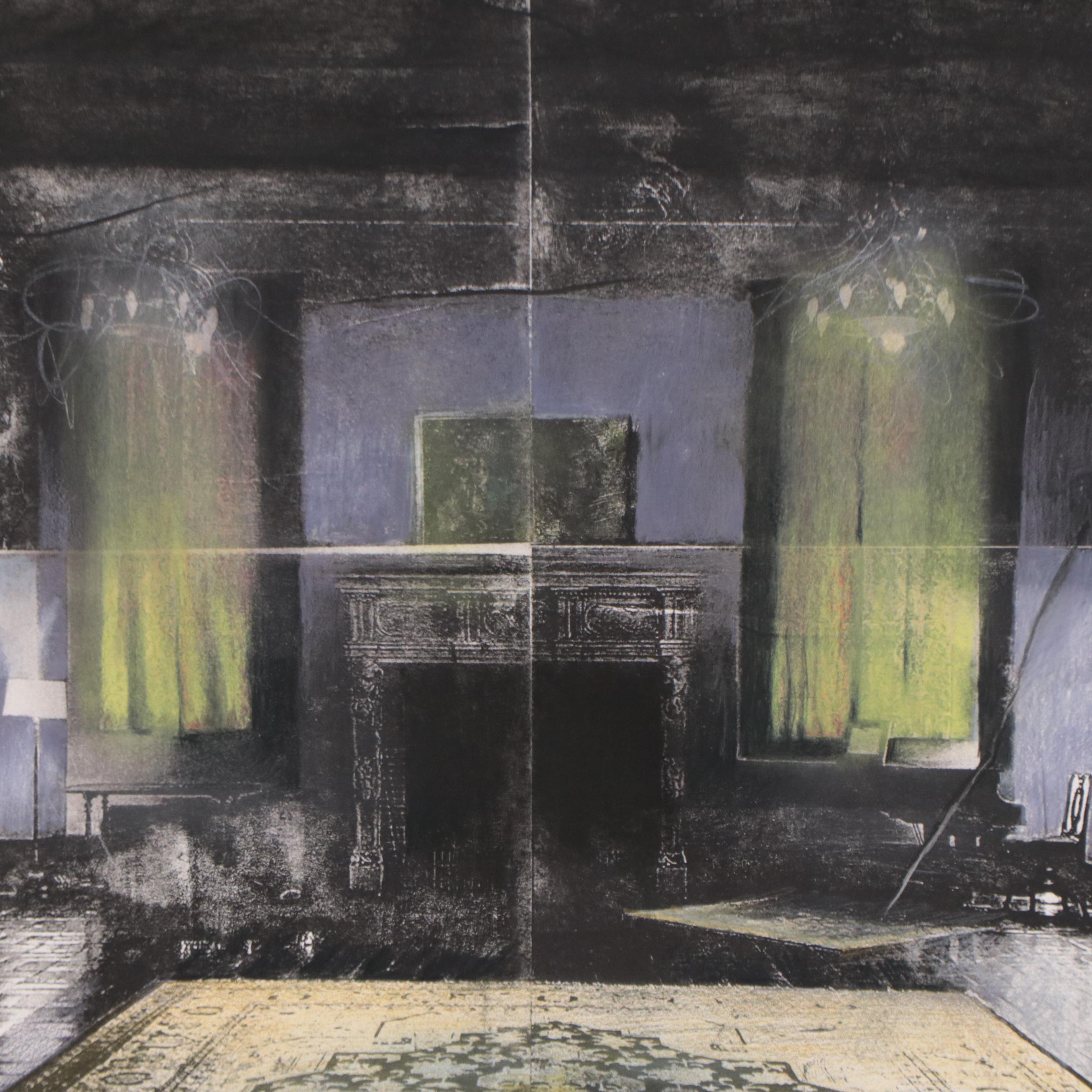 Julie Cowan Lithograph Monoprint "Julia's Room" | EBTH