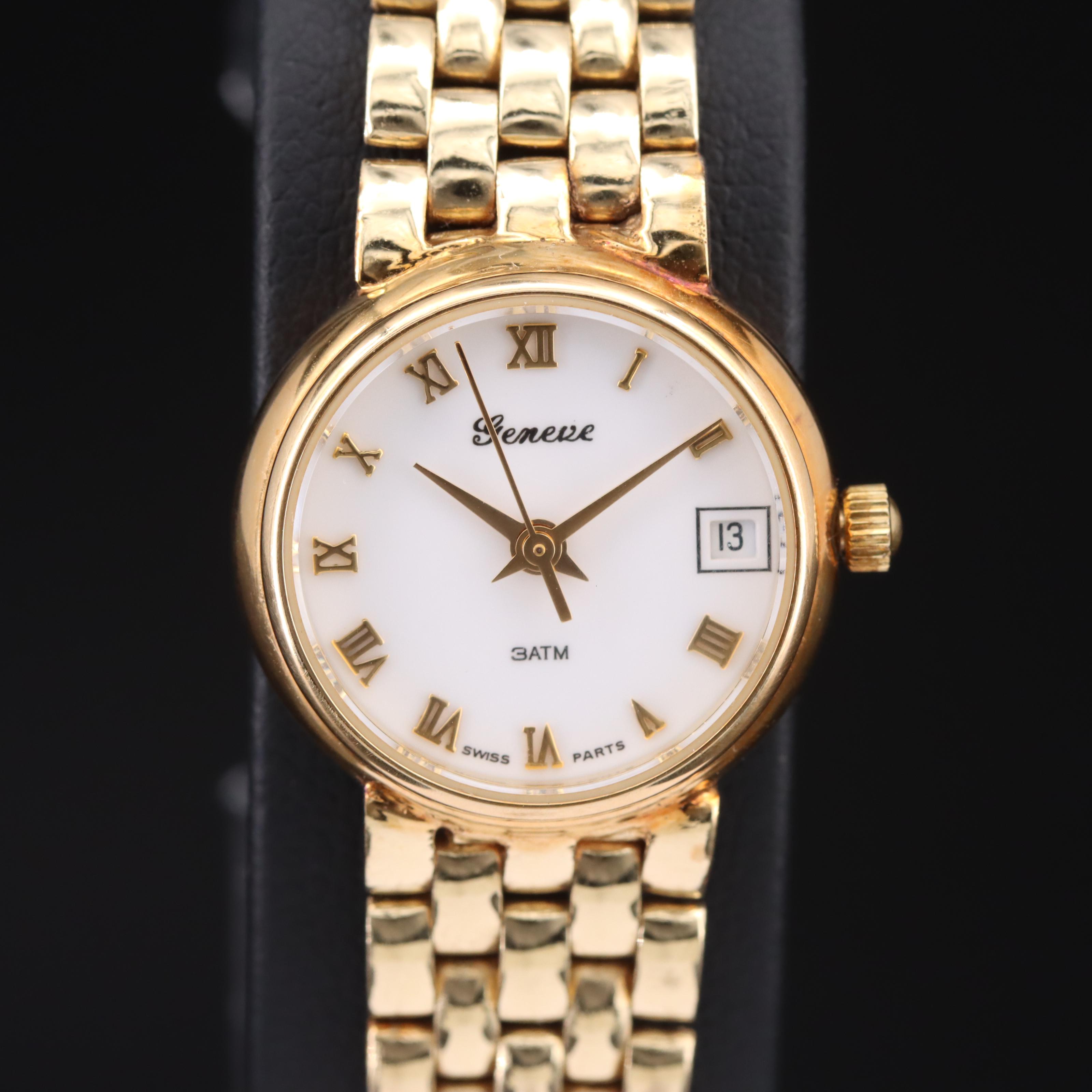 14K Swiss Geneve Quartz Wristwatch | EBTH