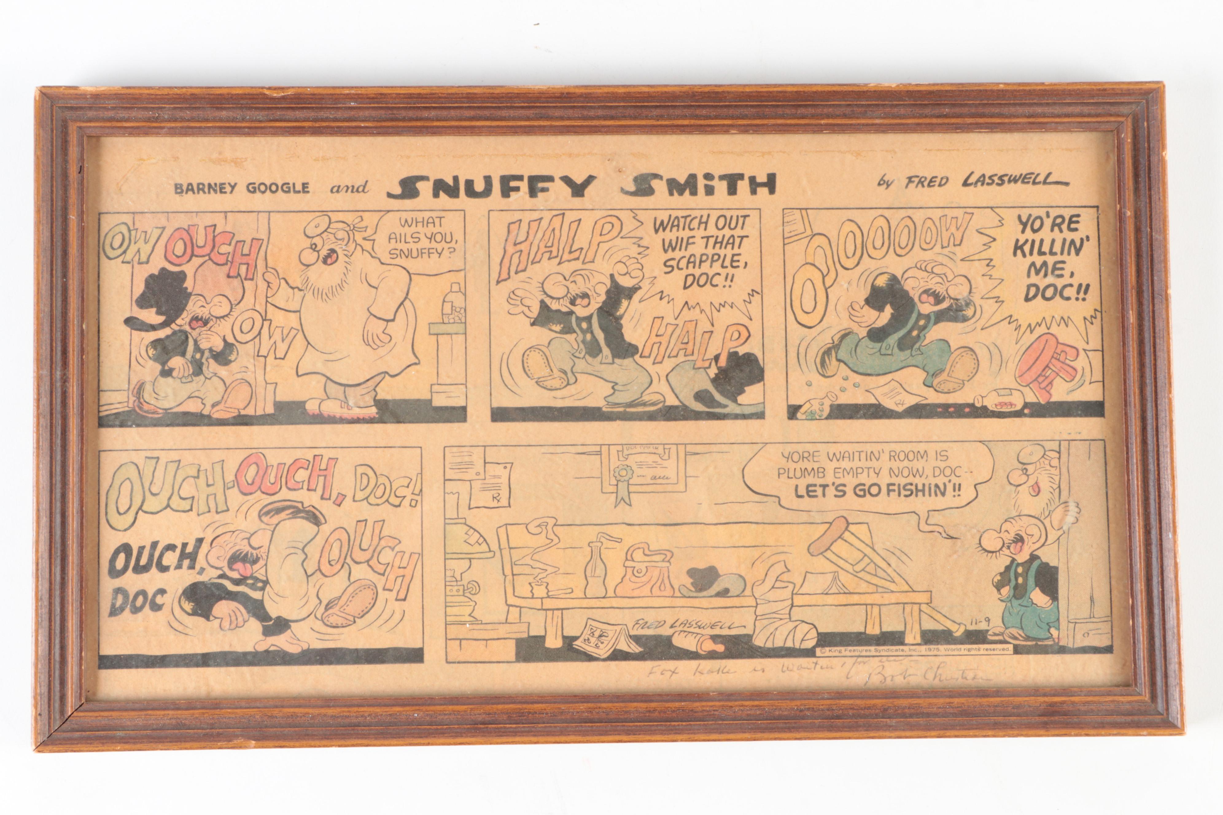Fantastic Stories and More Pulp Fiction Books, Framed Snuffy Smith ...