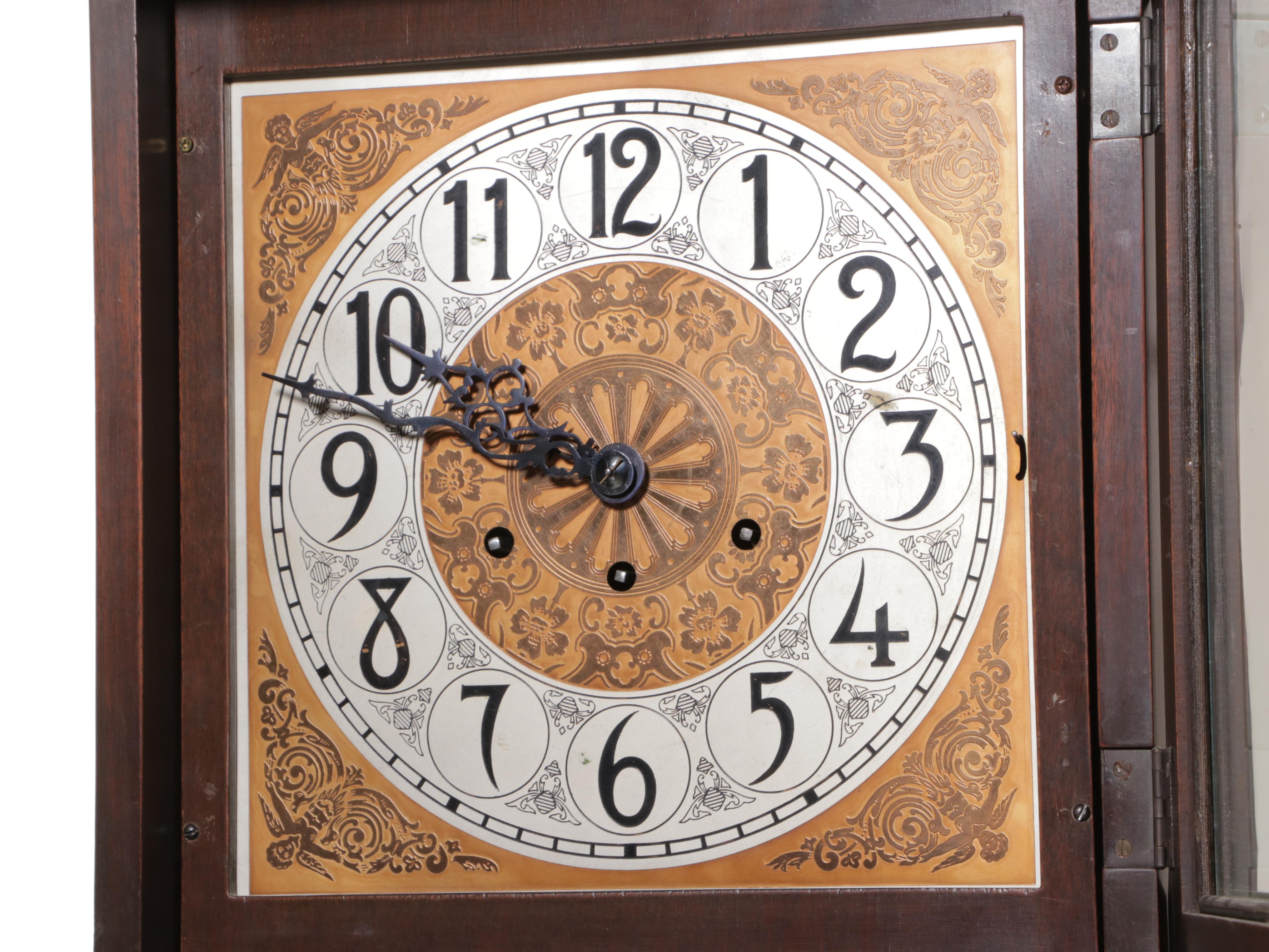 Colonial Mfg. Co. Mahogany Case Grandfather Clock | EBTH