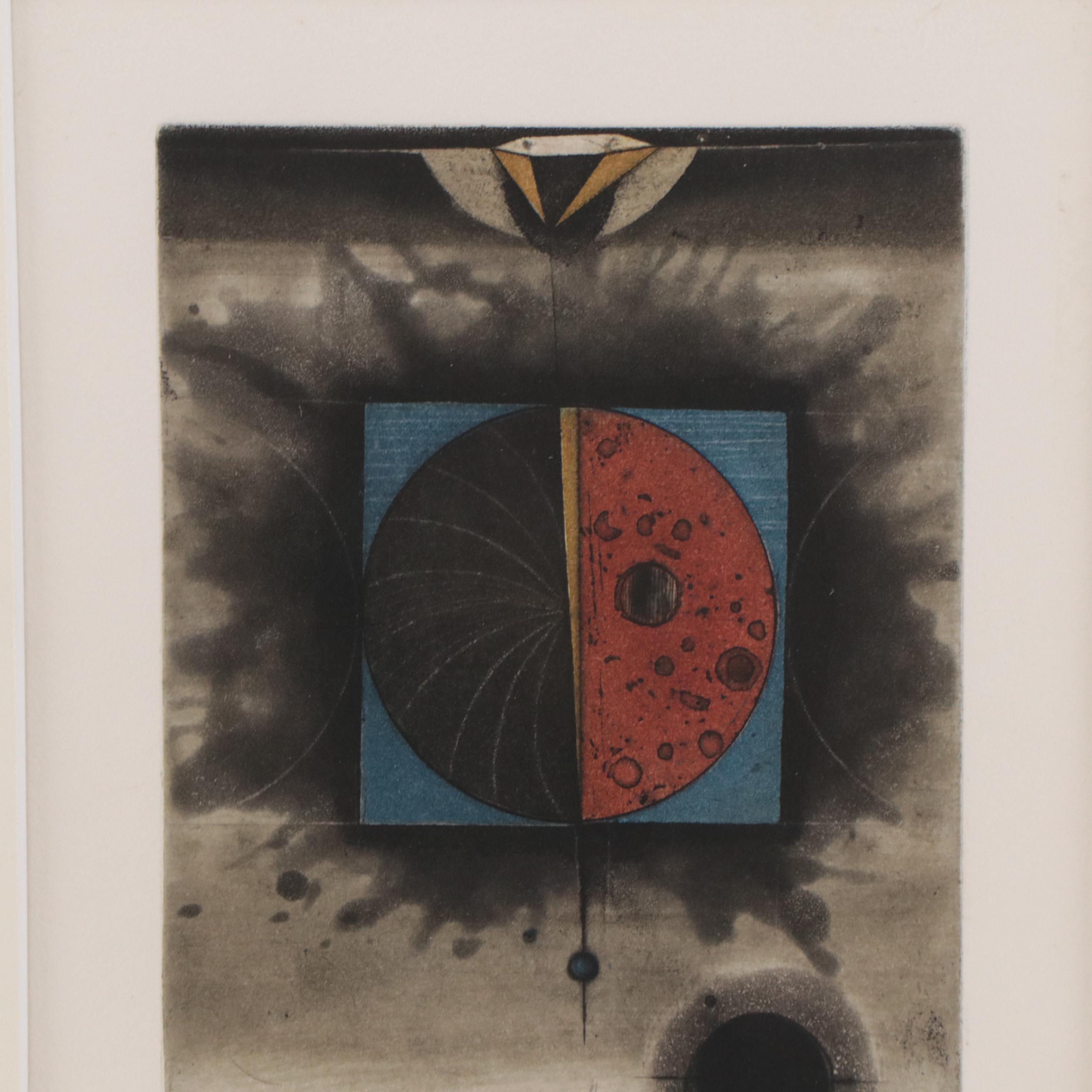 Tuvia Beeri Surreal Etching With Aquatint | EBTH