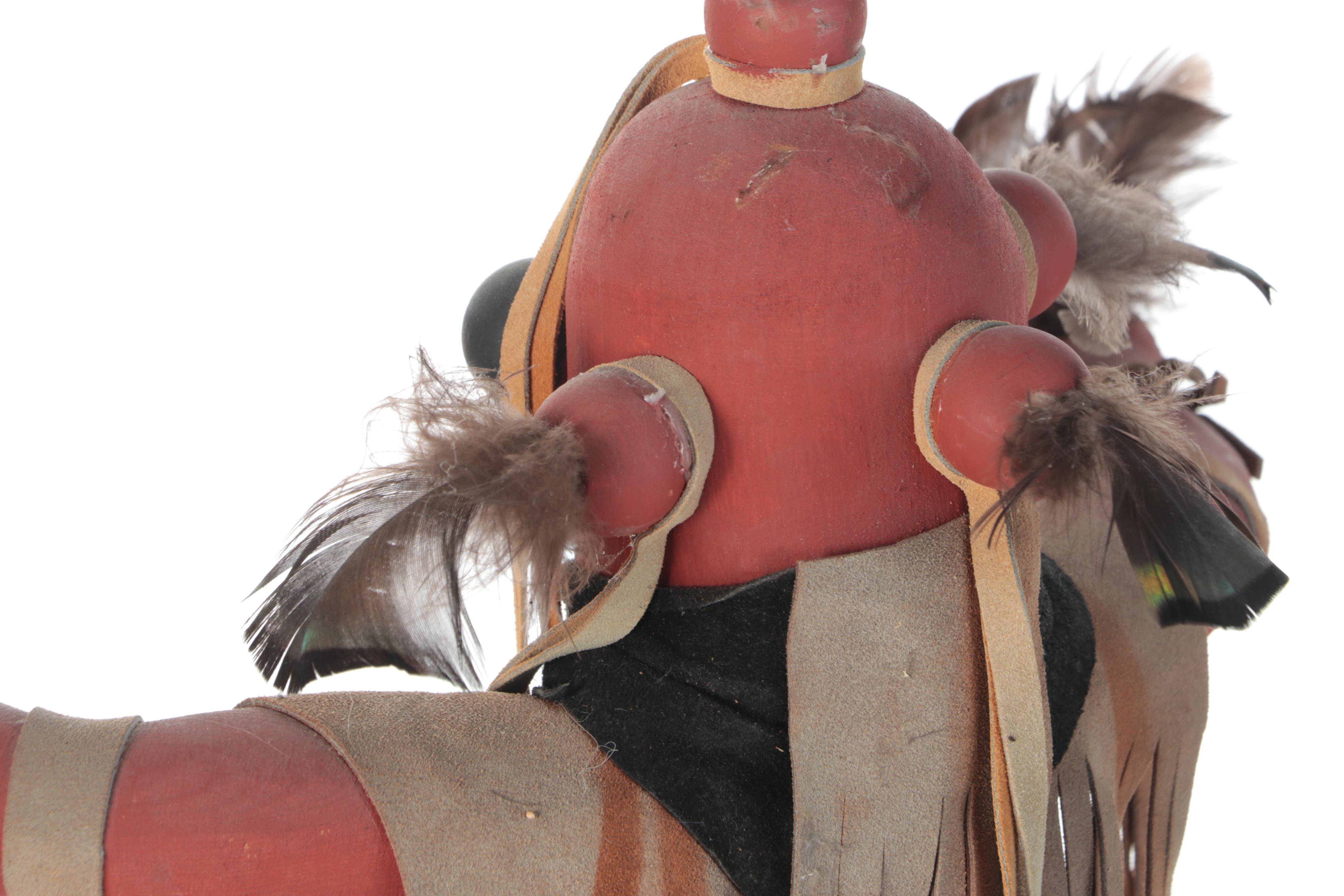 Native American Hopi "Mudhead" Kachina Figure | EBTH