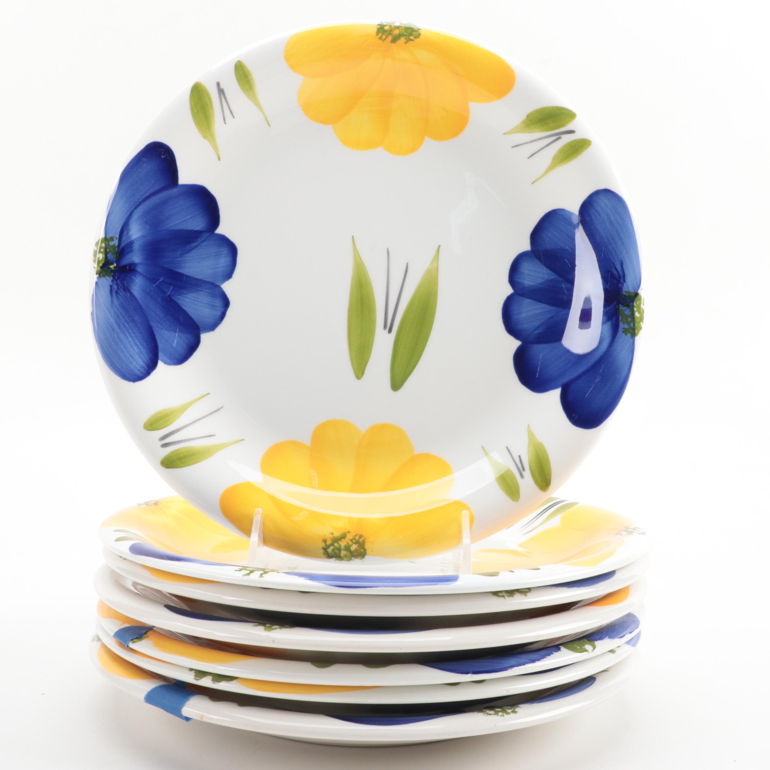 Maxam "Italian Daisy" Ceramic Dinner Plates and Bowls | EBTH