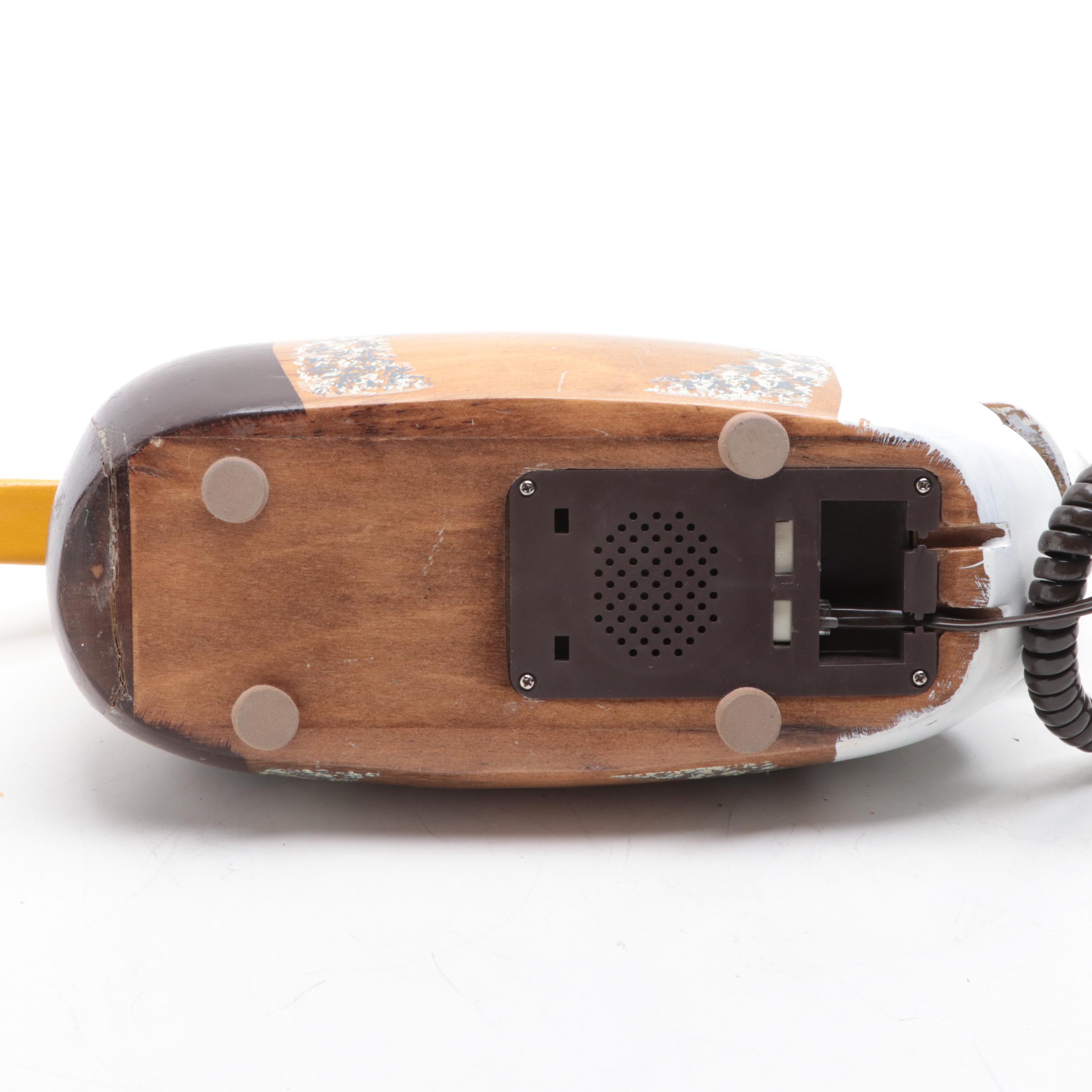 Telemania Wooden Mallard Duck Telephone in Disguise | EBTH