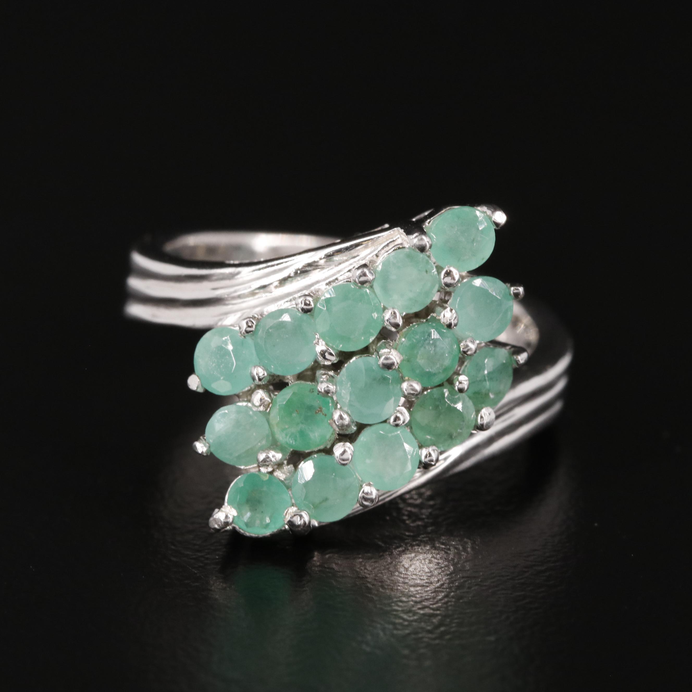 Sterling Emerald Ring | EBTH