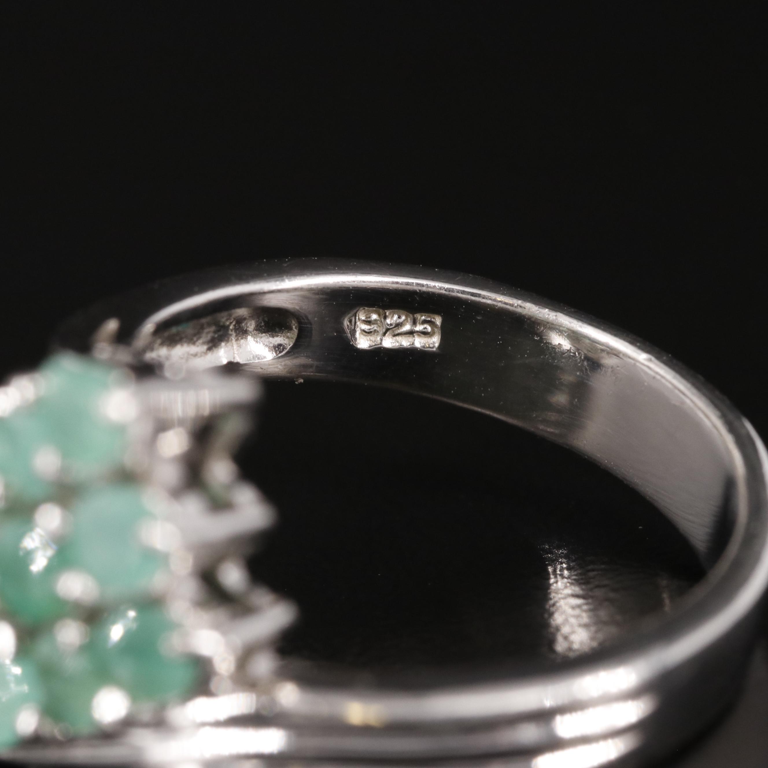 Sterling Emerald Ring | EBTH