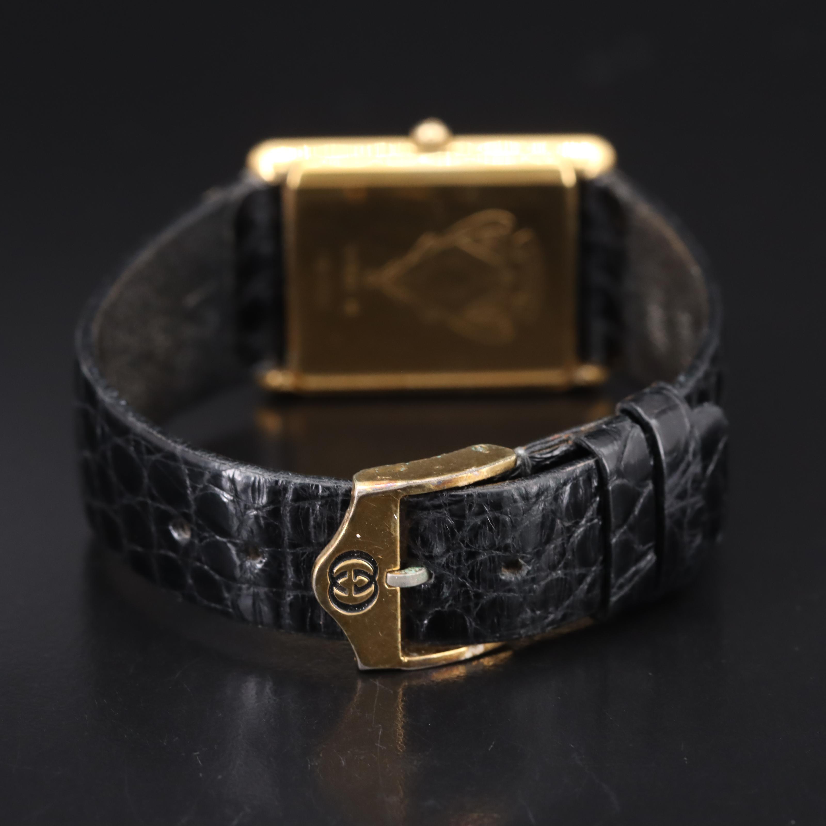 Swiss Made Gucci Tank Style Quartz Wristwatch | EBTH