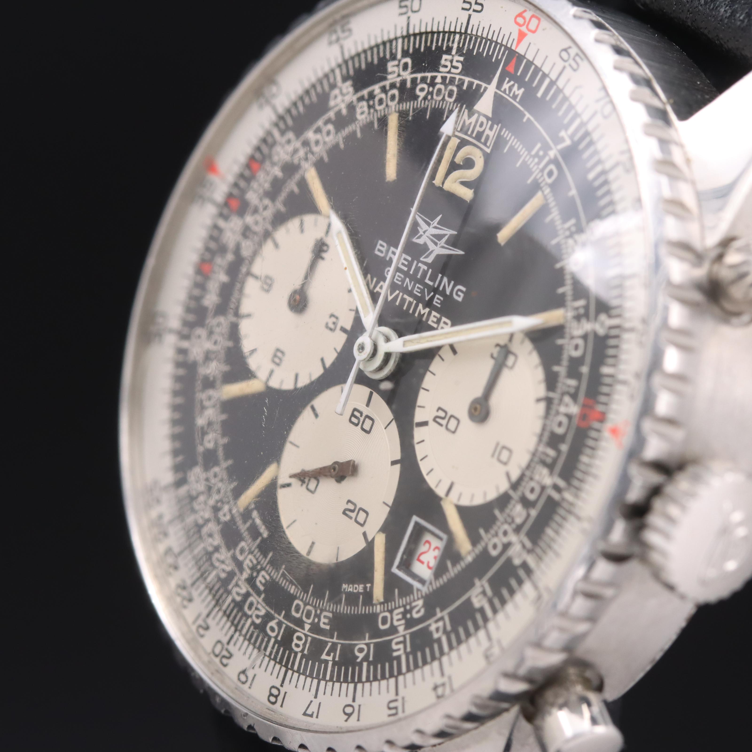 1973 Breitling Double Plane Logo Navitimer 7806 Wristwatch | EBTH