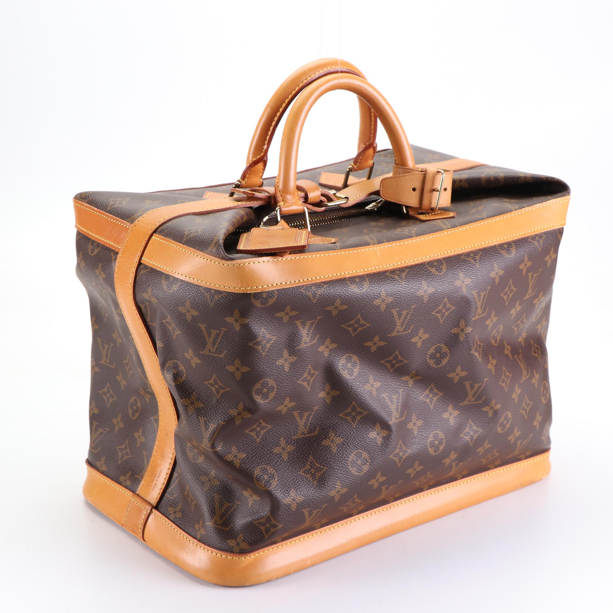 Louis Vuitton Cruiser 40 Travel Bag in Monogram Canvas and Vachetta ...