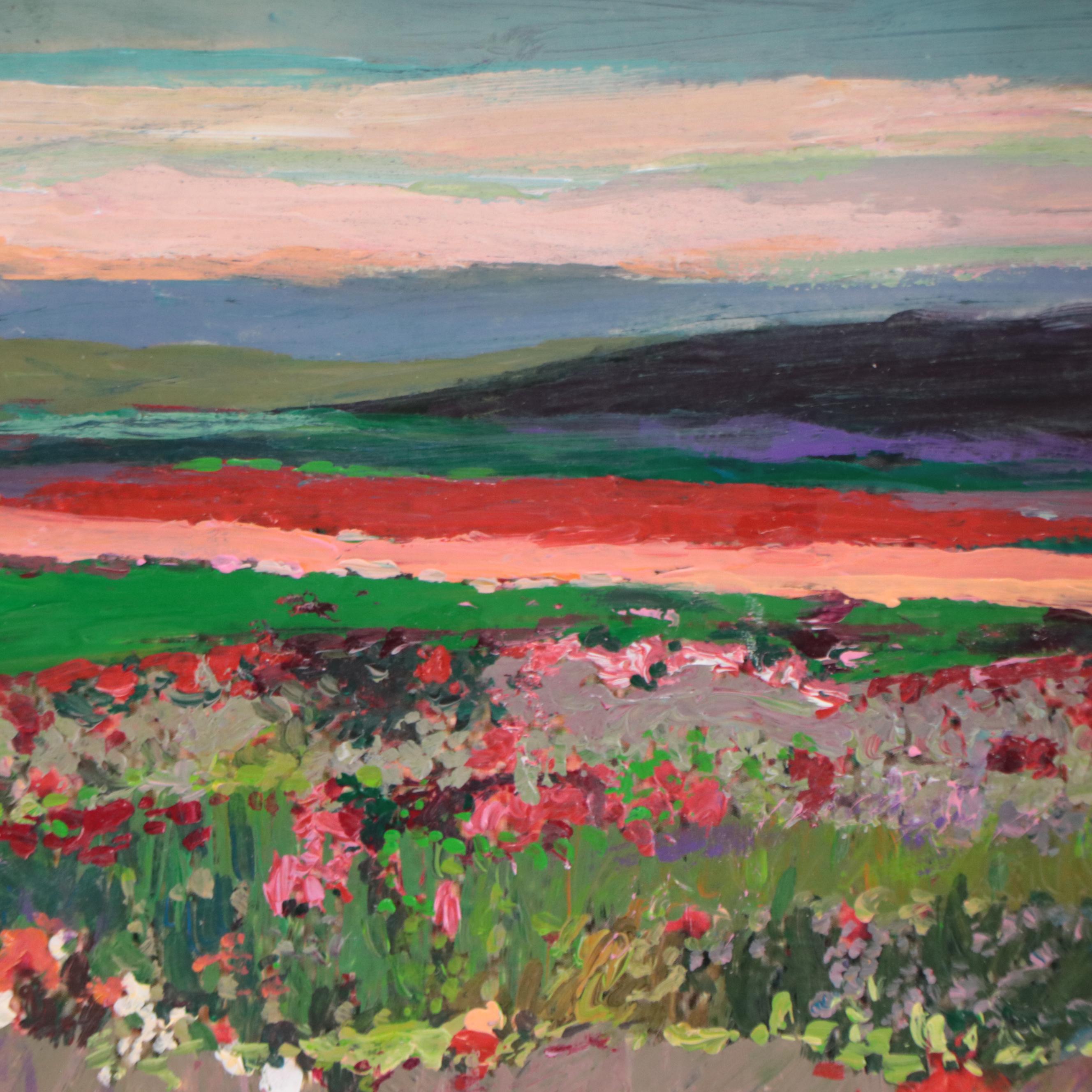 Agnes Rey Oil Painting "The Farm," 2022 | EBTH