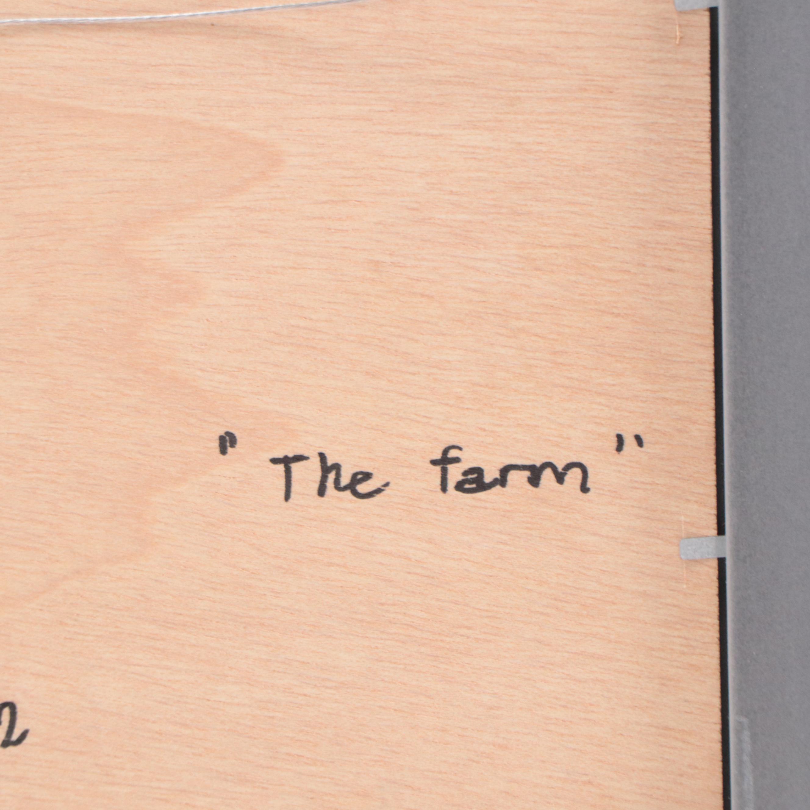 Agnes Rey Oil Painting "The Farm," 2022 | EBTH