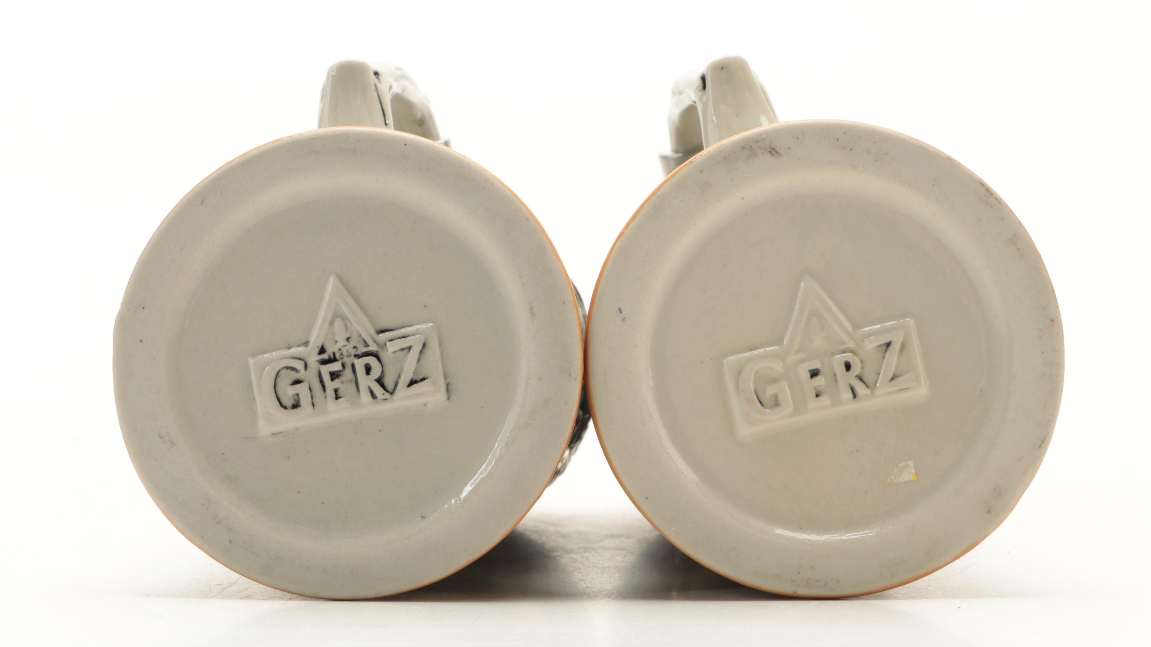 Gerz German Glazed Stoneware Miniature Steins with Other Musical Steins ...