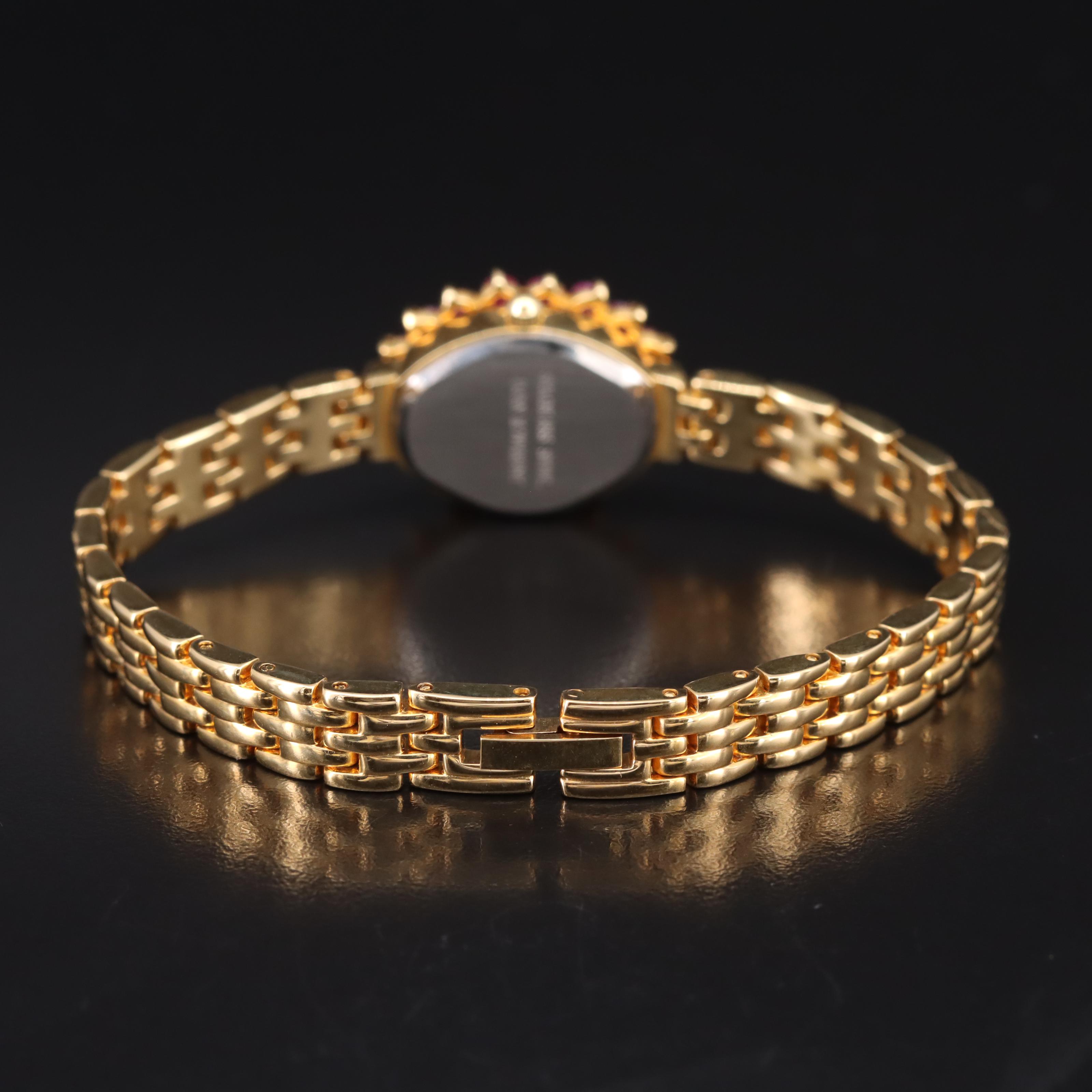 Gem Time Mother-of-Pearl Dial and Ruby Case Wristwatch | EBTH