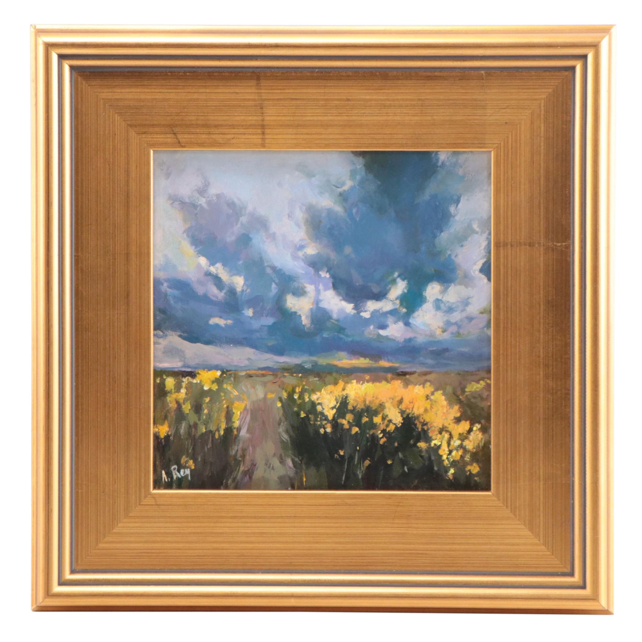 Agnes Rey Oil Painting of Landscape, 2023 | EBTH