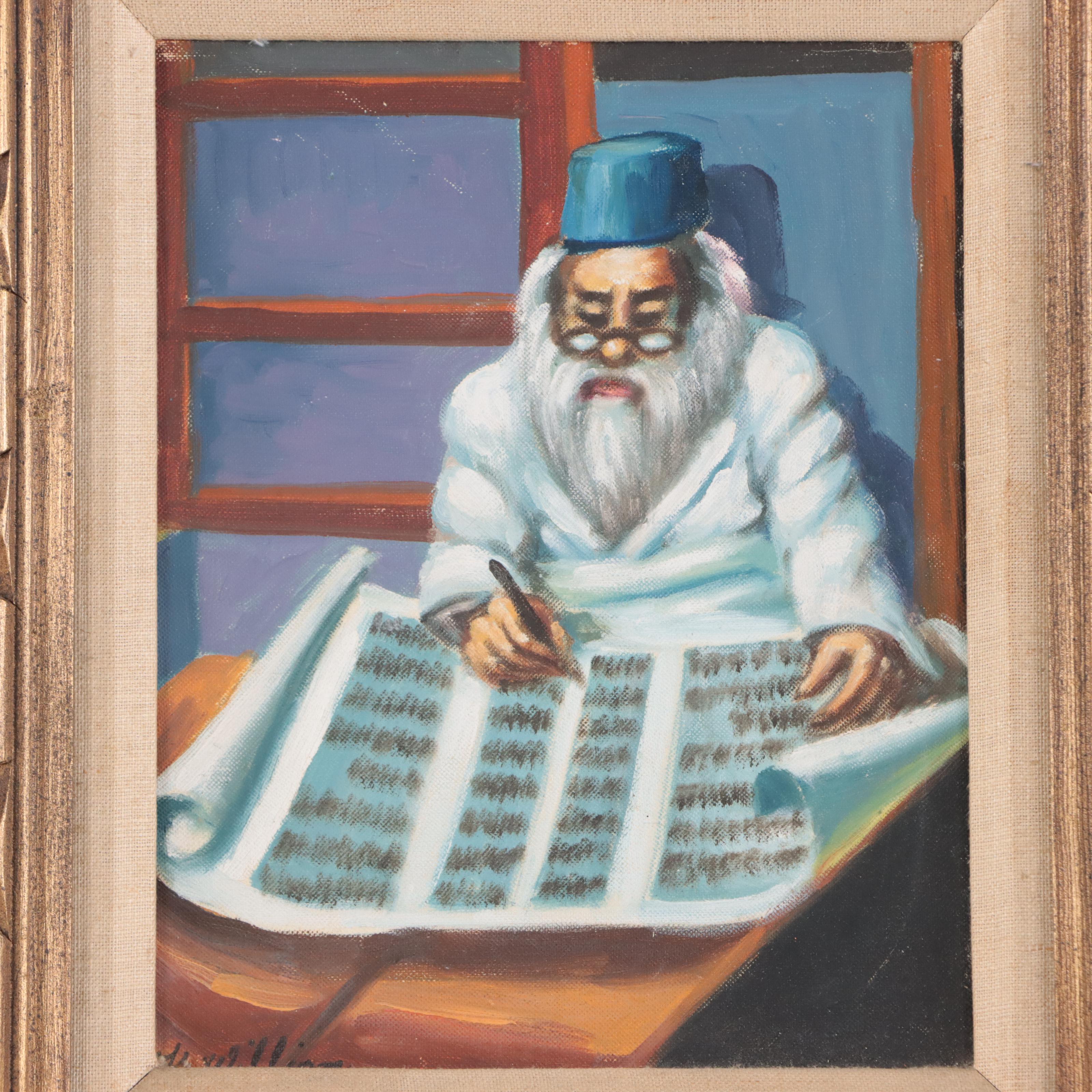 Portrait Oil Painting of Rabbi | EBTH