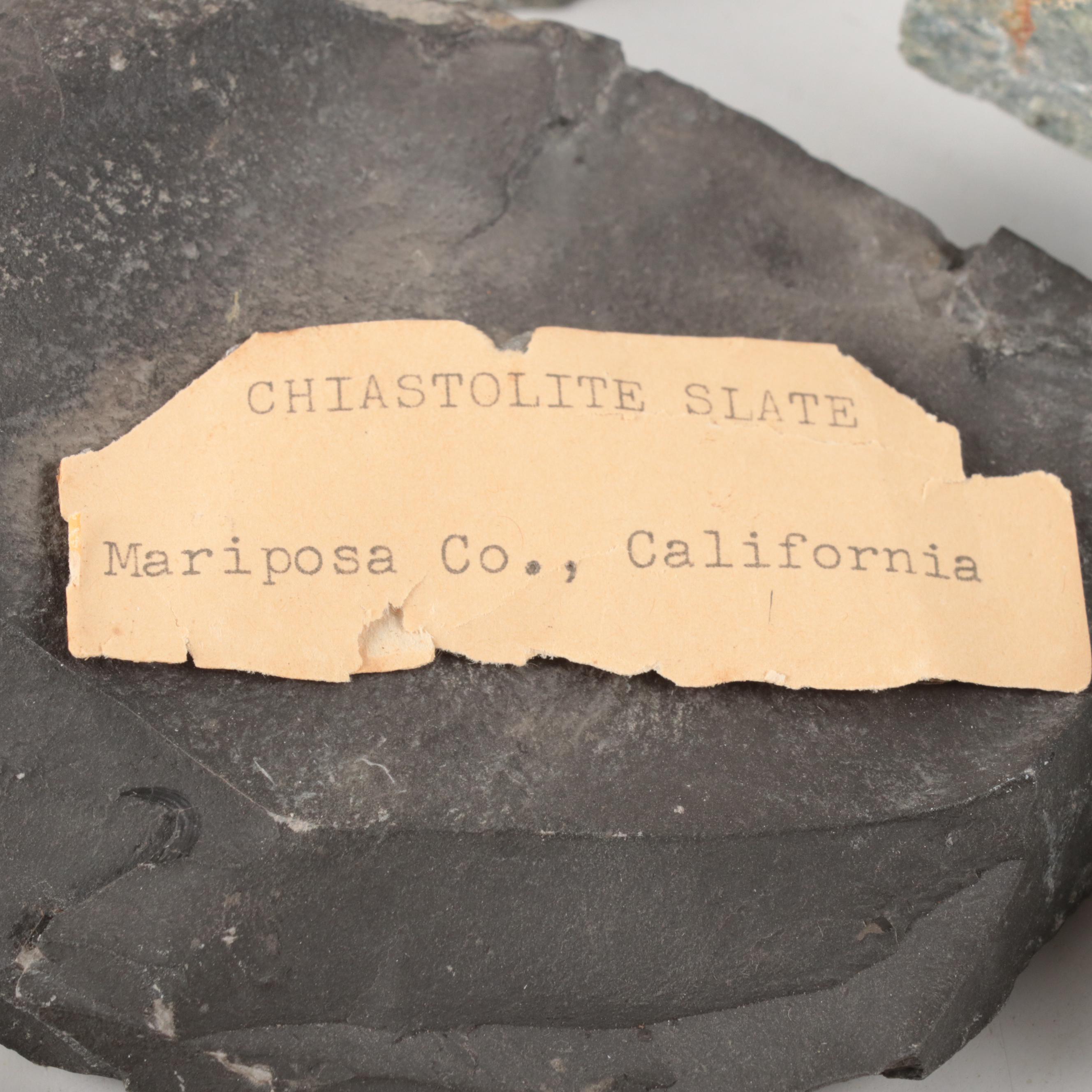 Serpentine, Arenaceous Shale, Gneiss, Marble and More Mineral Specimens ...