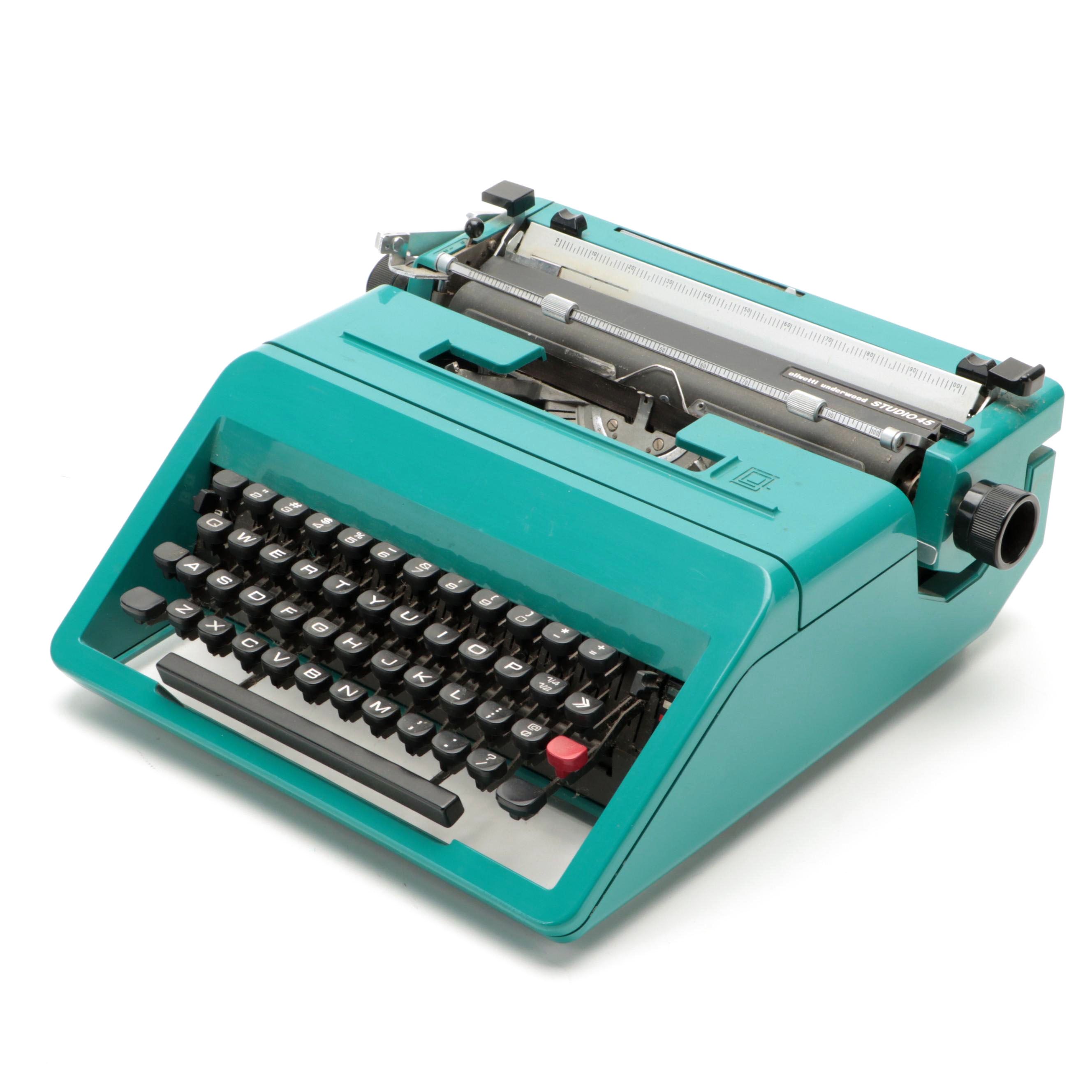 Olivetti Underwood "Studio 45" Typewriter, 1965 | EBTH