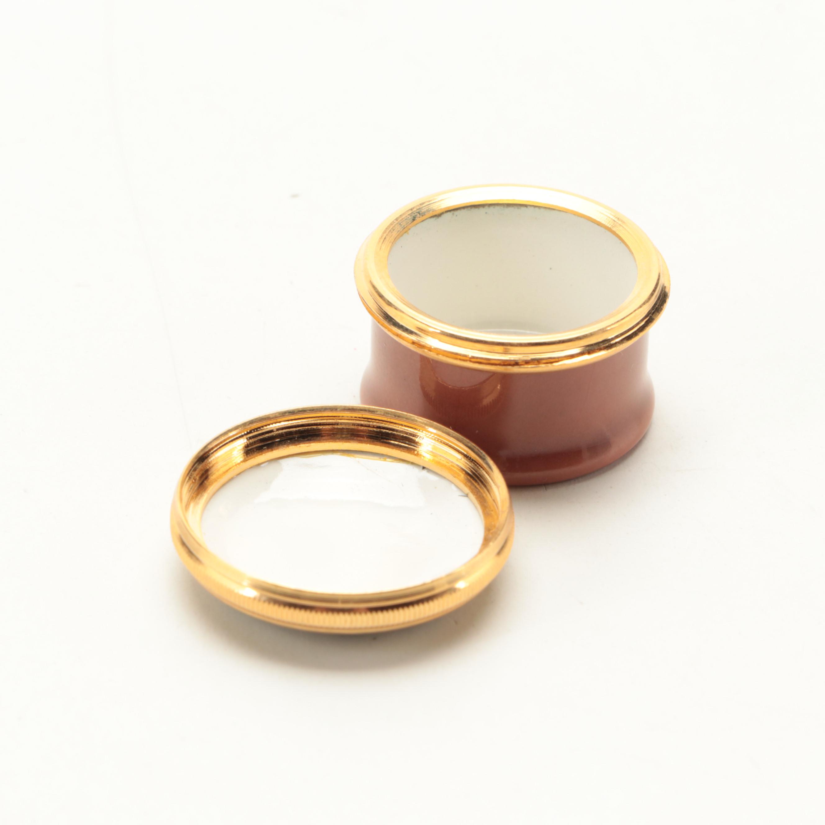 Halcyon Days 50th Anniversary English National Opera Box with Lion Head ...