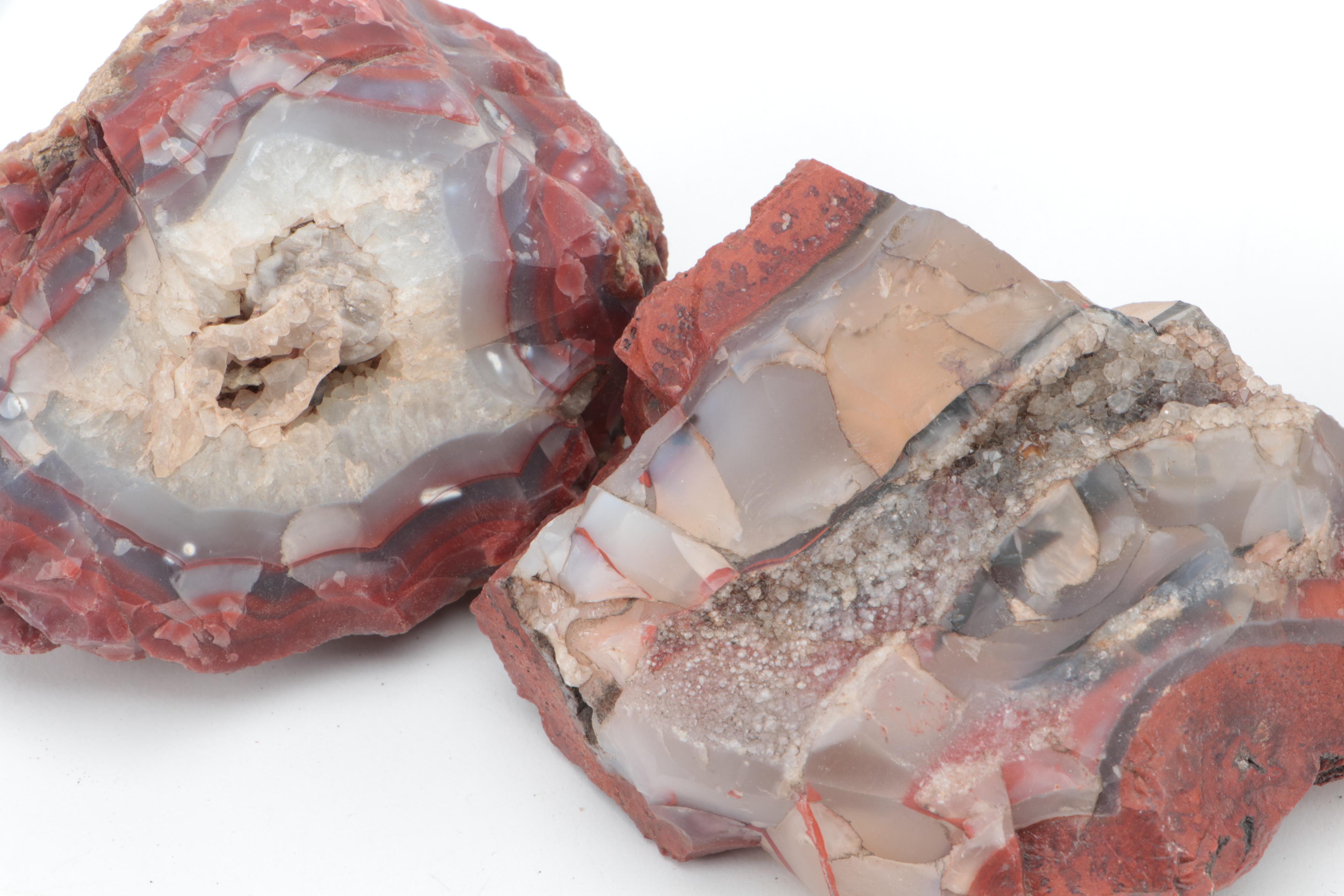 Polished Carnelian Agate, Chalcedony and Other Mineral Specimens | EBTH