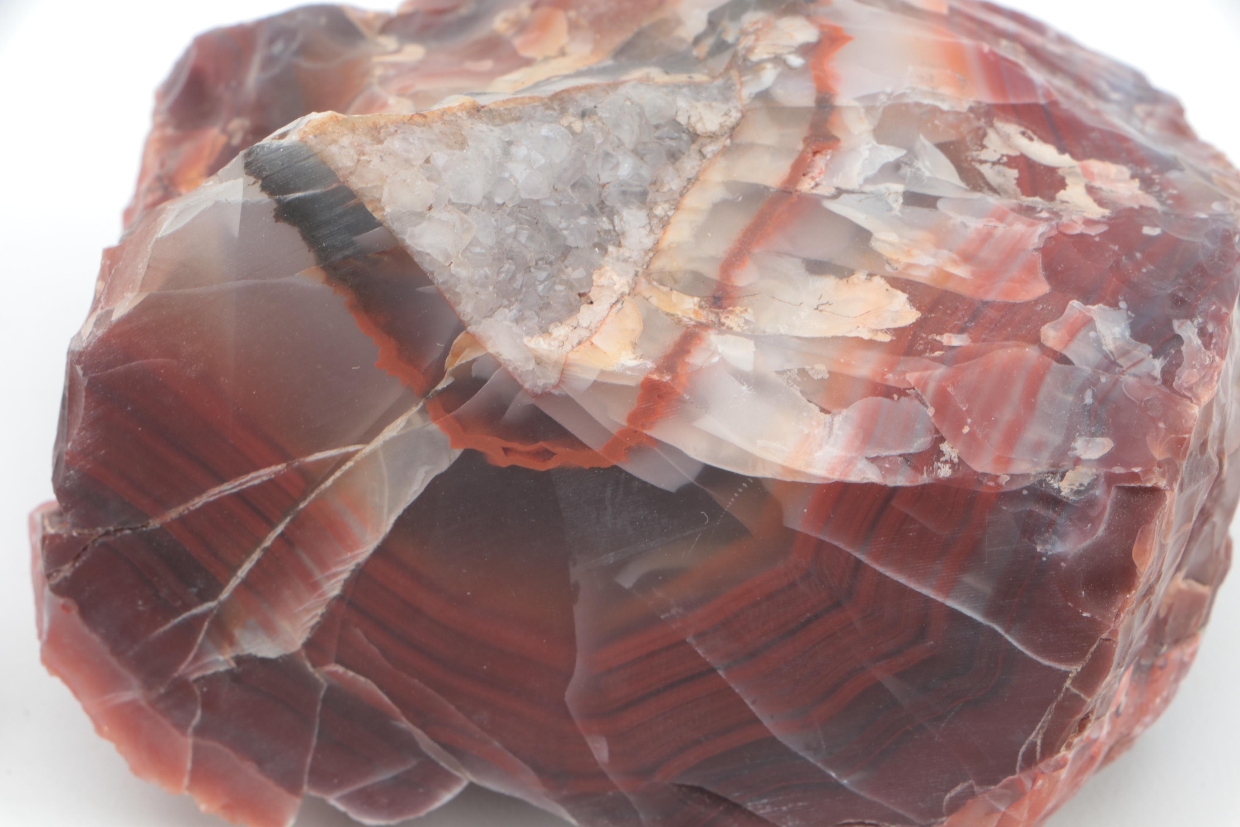 Polished Carnelian Agate, Chalcedony and Other Mineral Specimens | EBTH