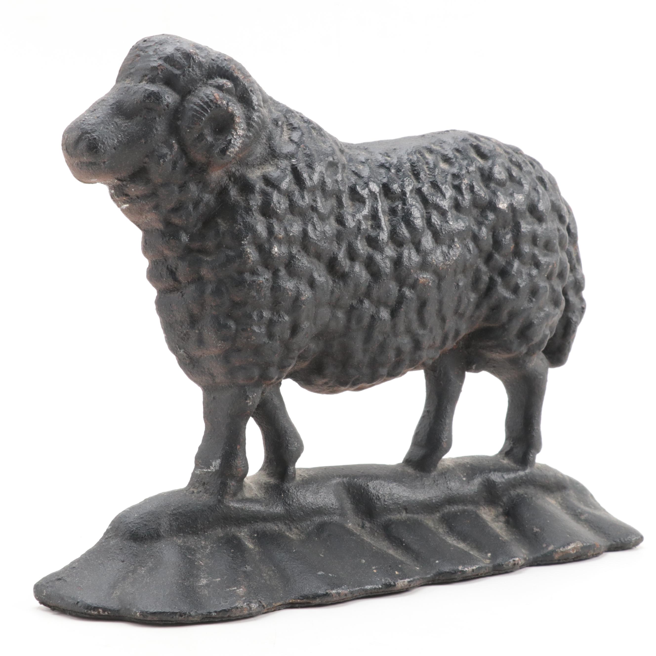 Cast Iron Sheep Doorstop | EBTH