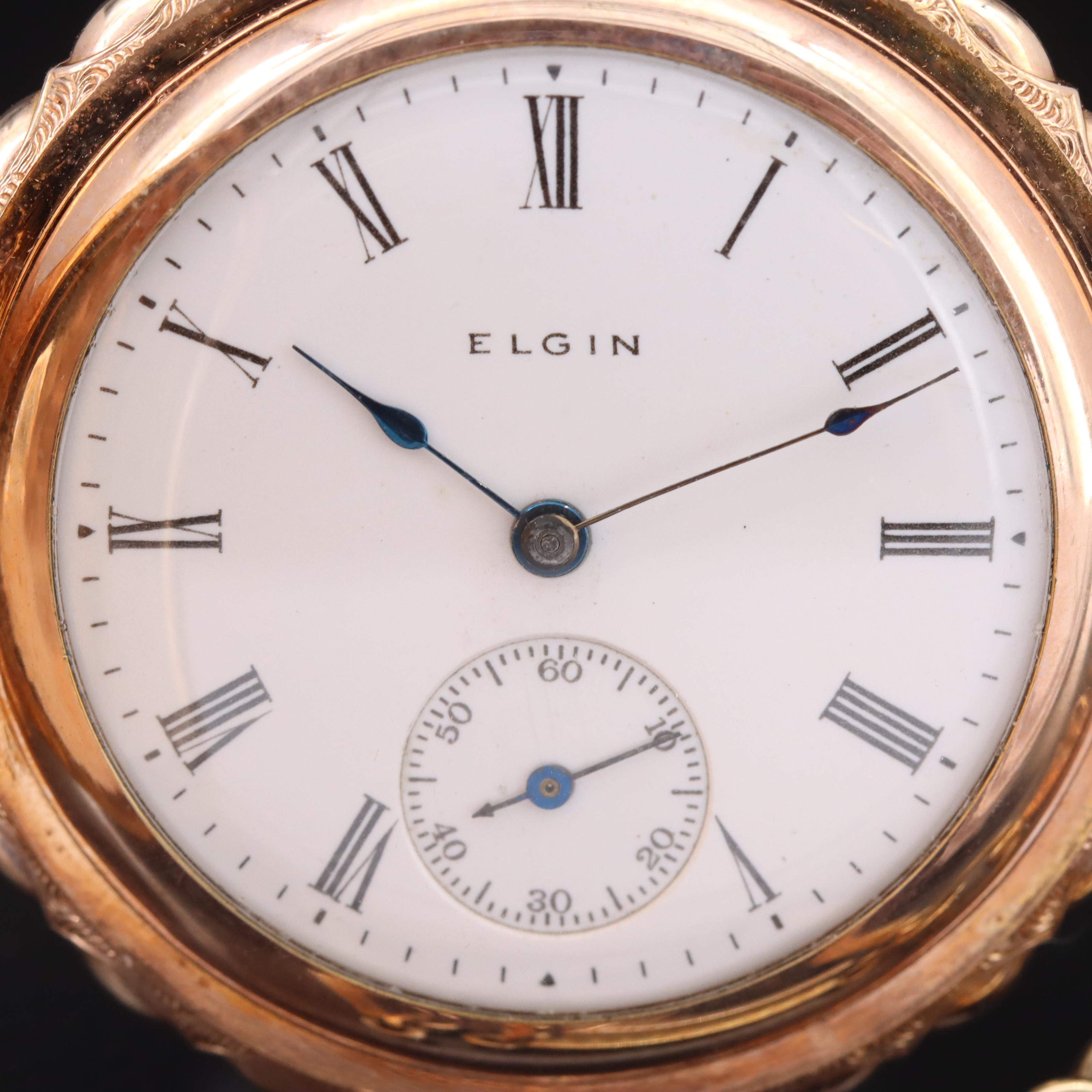 1896 Elgin Gold-Filled Pocket Watch | EBTH