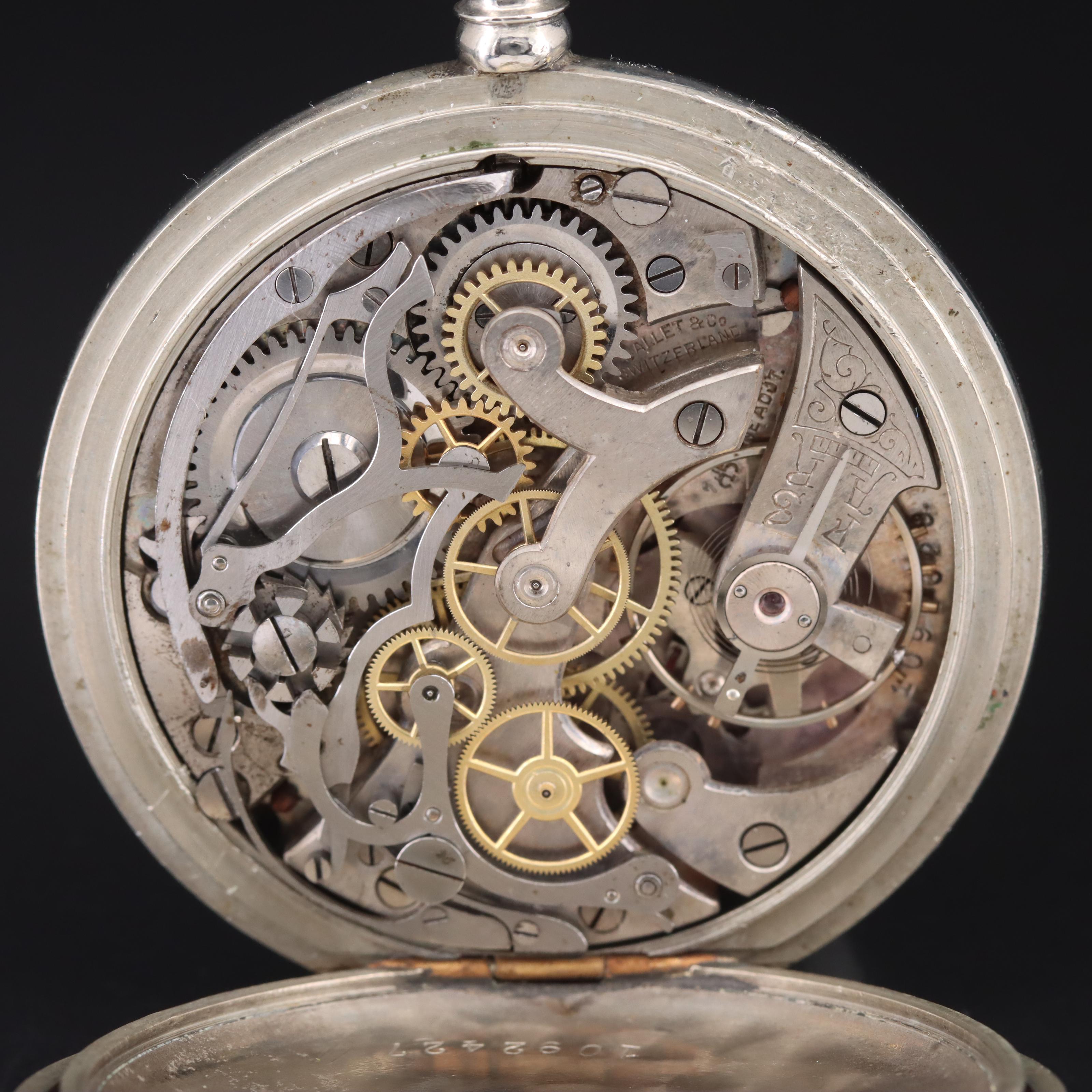 Jerome Park Swiss Gallet Chronograph Pocket Watch | EBTH