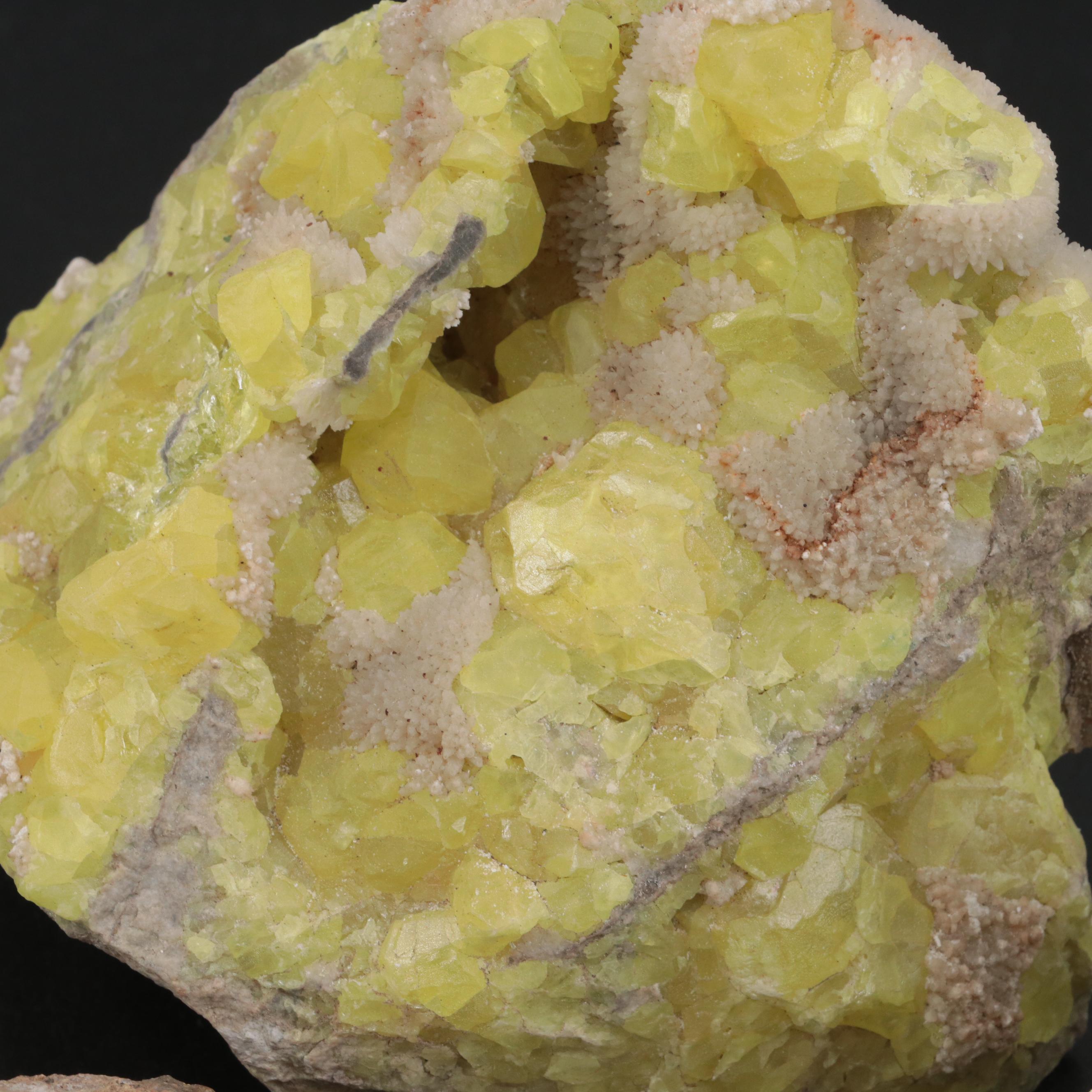 Raw Sulphur, Calcite and Prehnite Mineral Specimens | EBTH