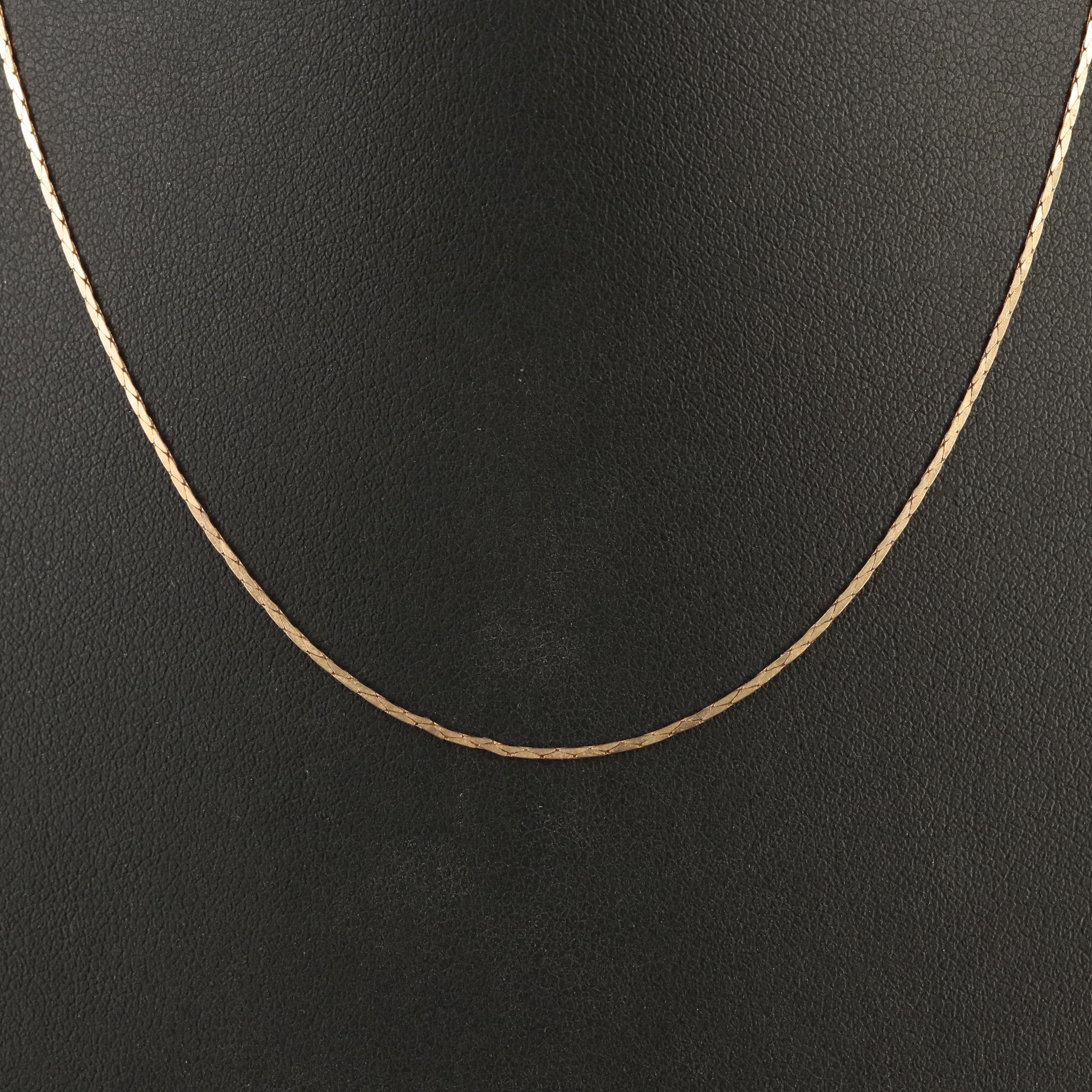 14K Boston Chain Necklace | EBTH