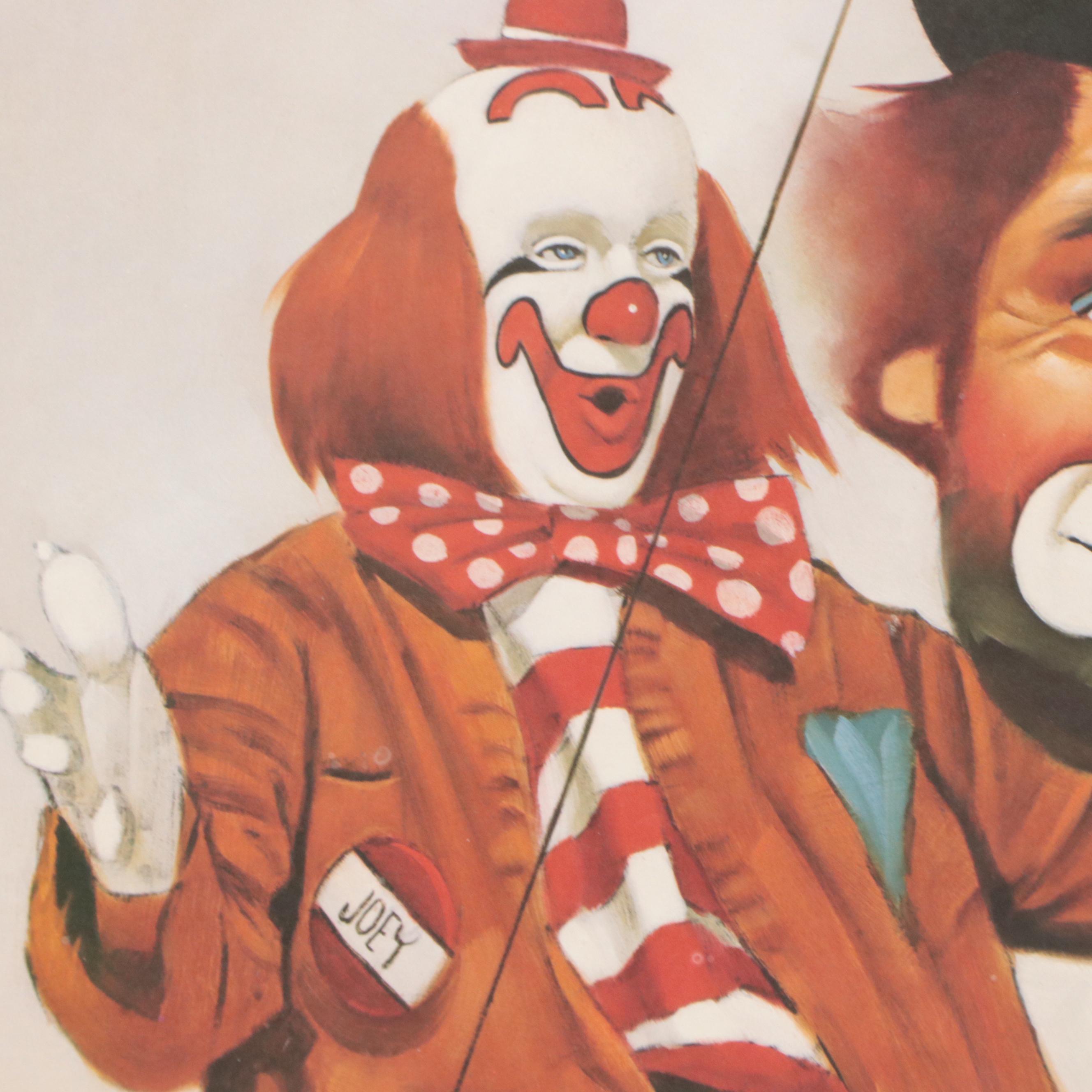 Offset Lithograph of Clowns, Late 20th Century | EBTH