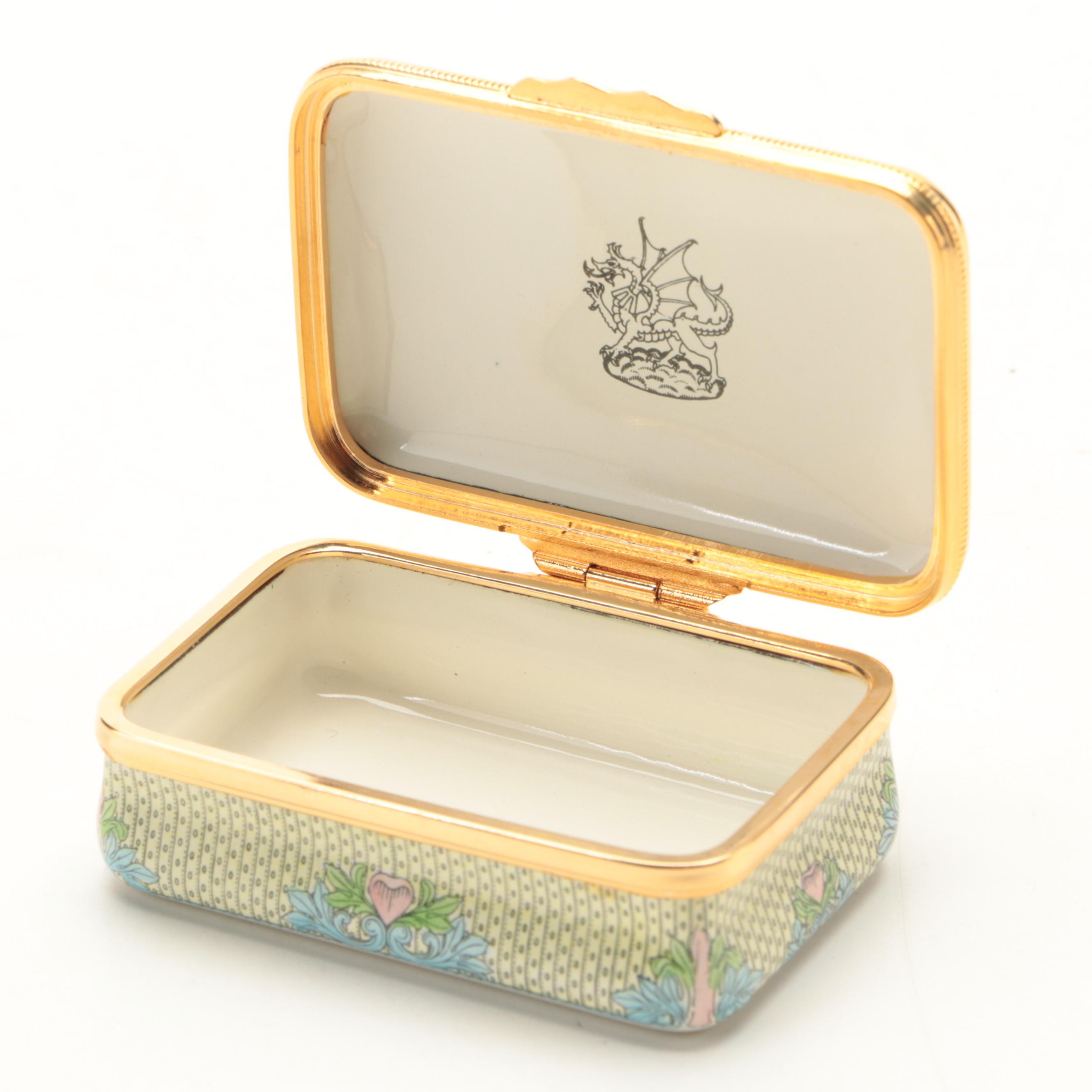 Halcyon Days Prince William and Prince Henry Birth Commemorative Boxes ...