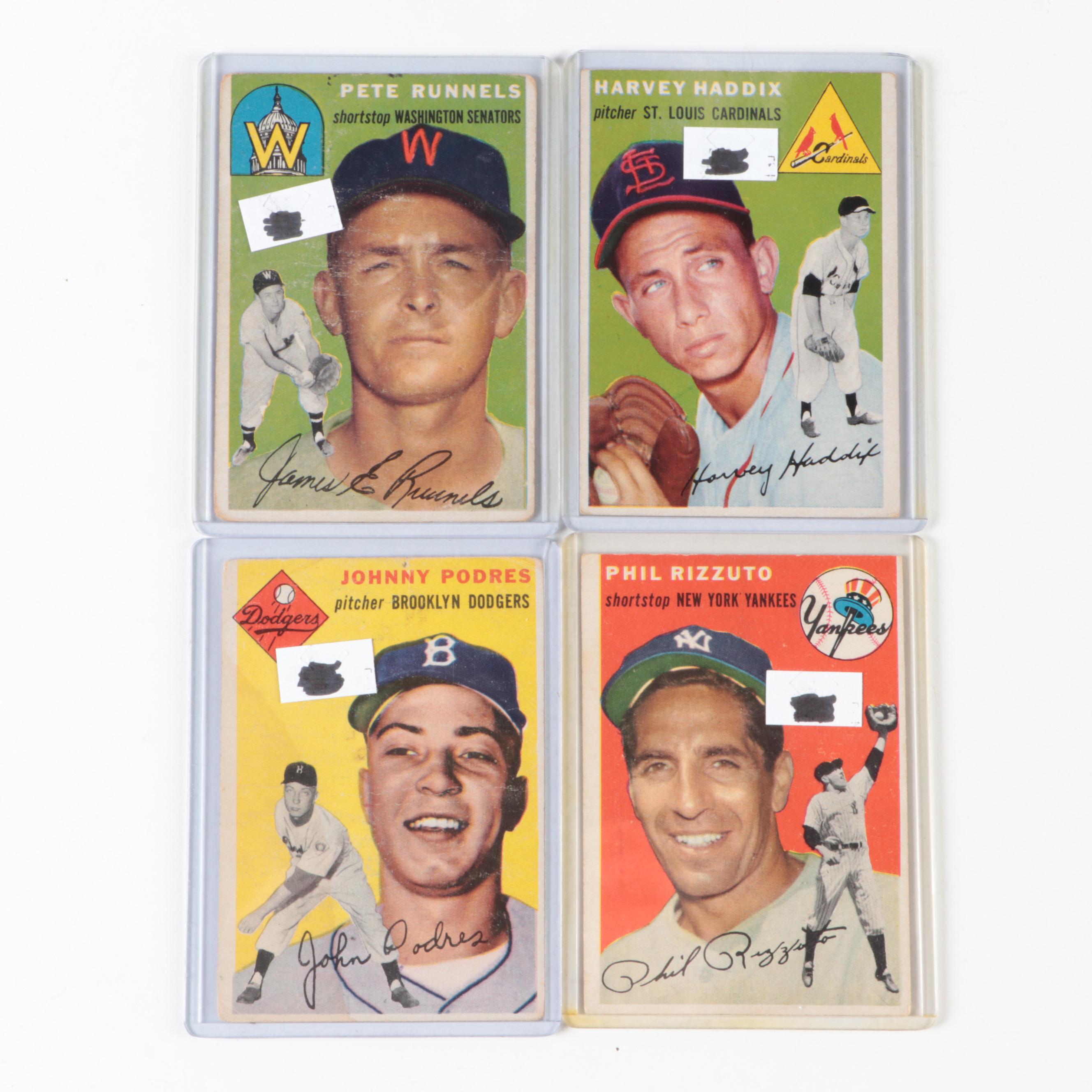 1954 Topps Baseball Cards Including Moon, Rizzuto, Podres and More | EBTH