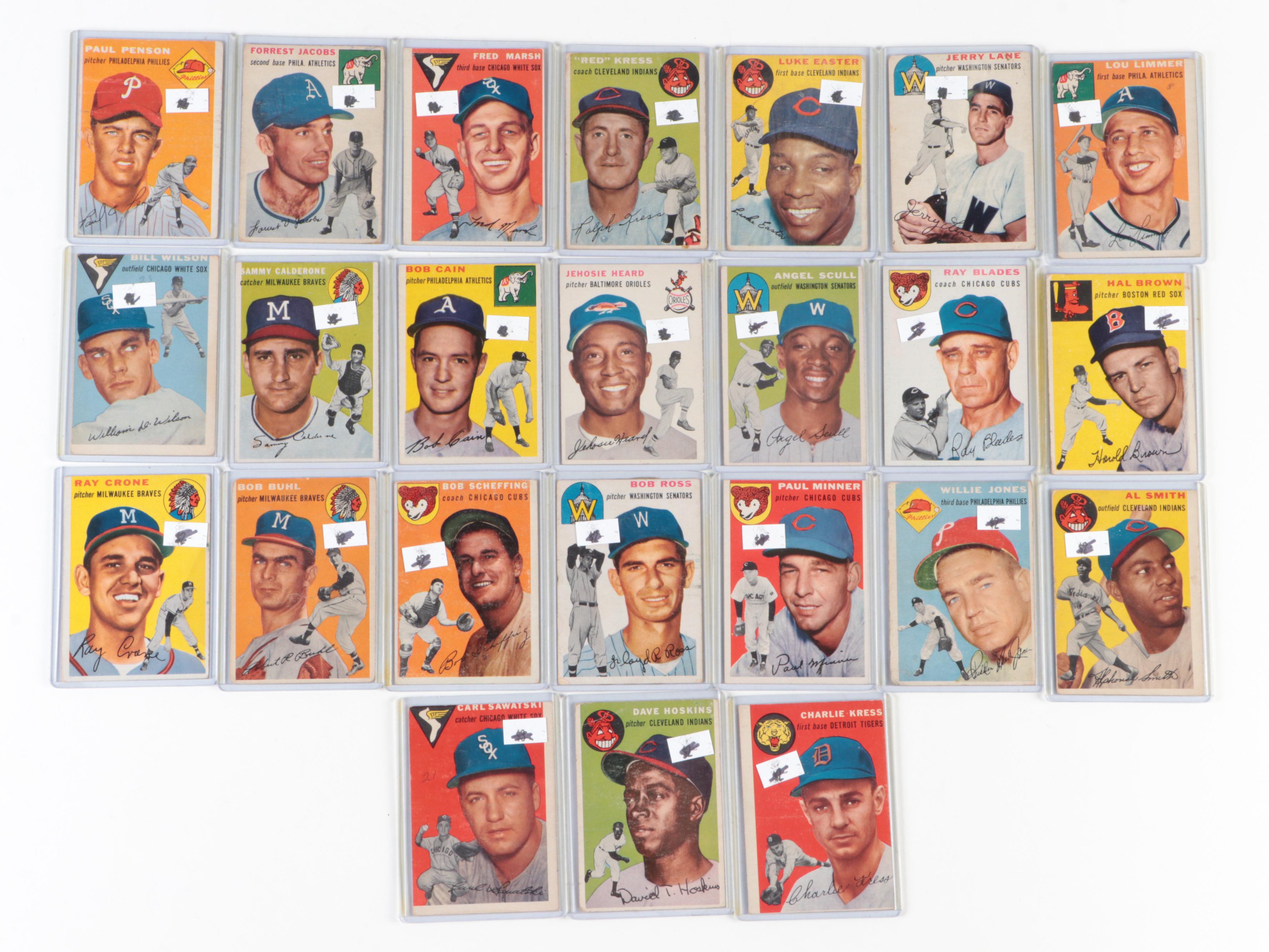 1954 Topps Baseball Cards Including Moon, Rizzuto, Podres and More | EBTH