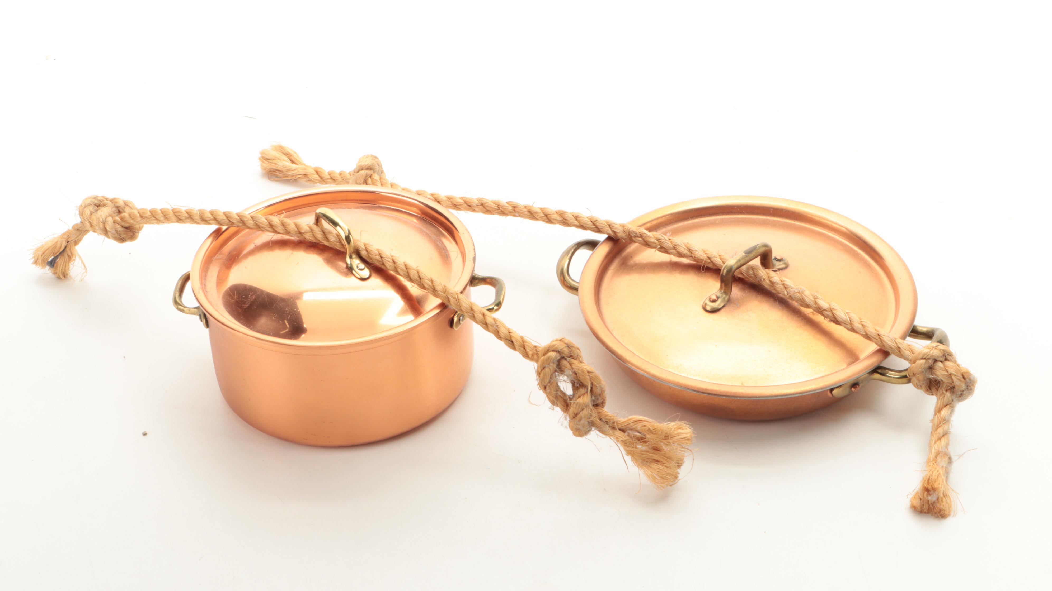 Tagus Copper-Clad Cookware With Measuring Cups and Stainless Steel ...