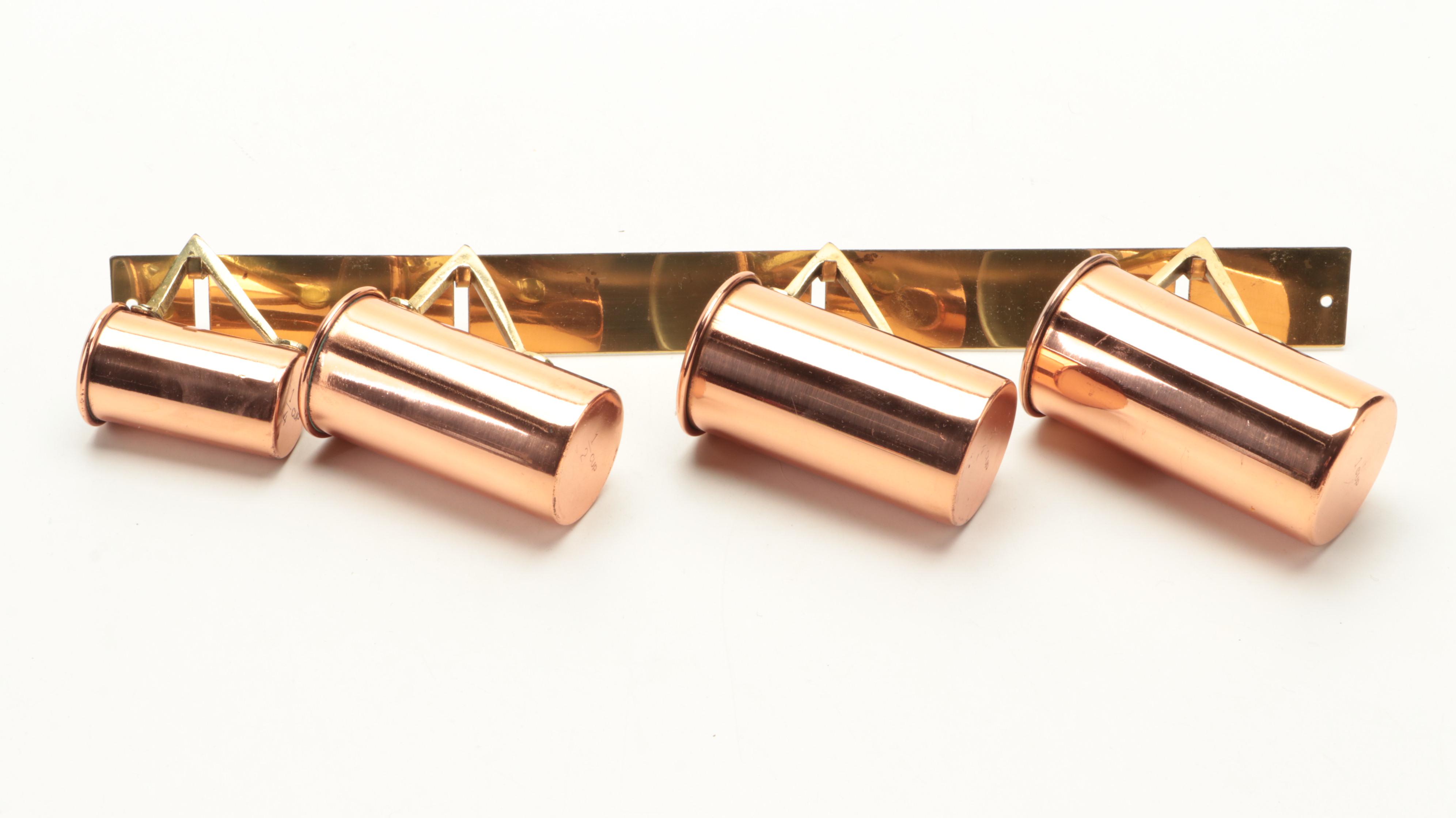 Tagus Copper-Clad Cookware With Measuring Cups and Stainless Steel ...