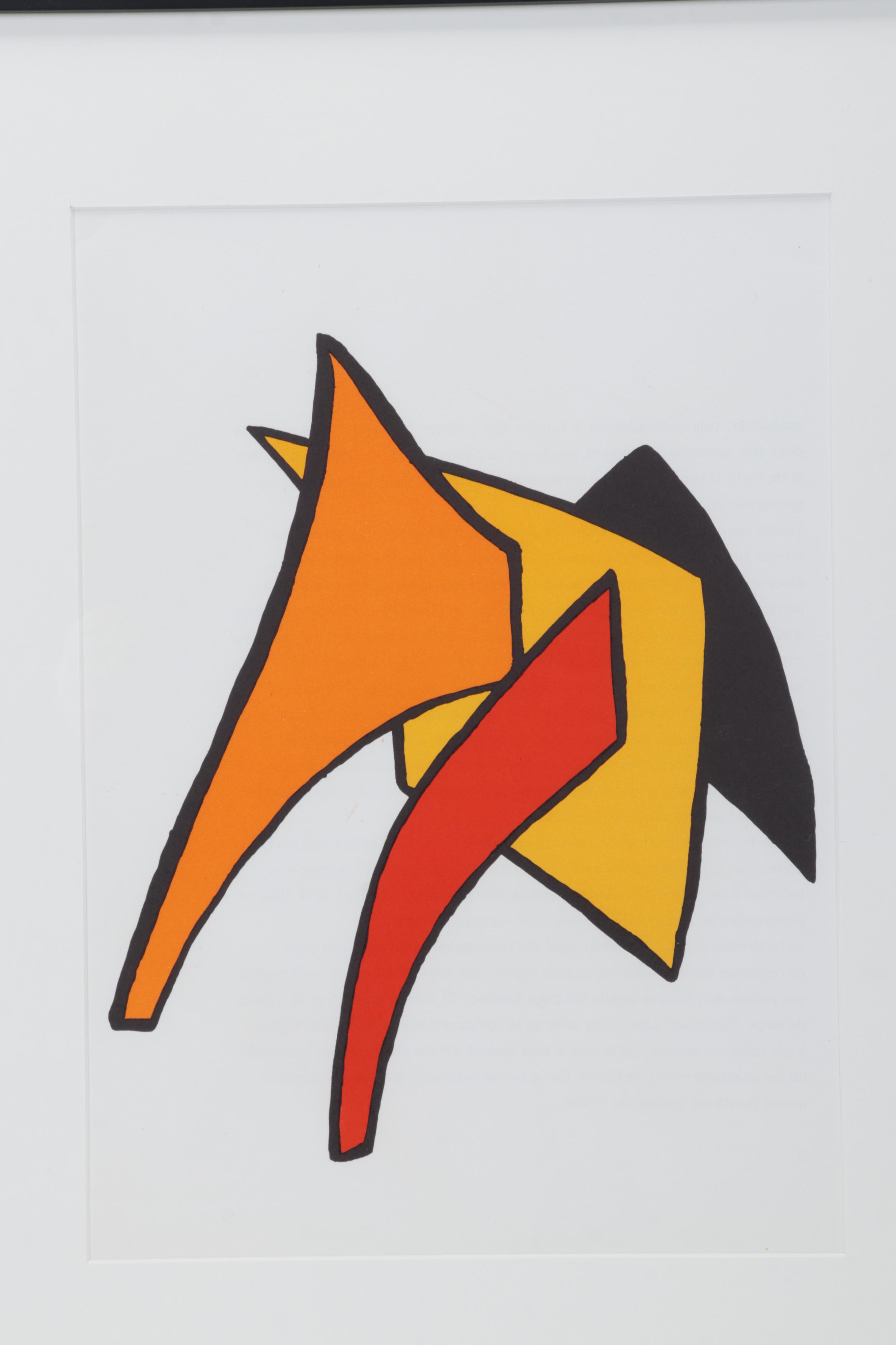 Alexander Calder Color Lithograph for "Derrière le Miroir," 1963 | EBTH