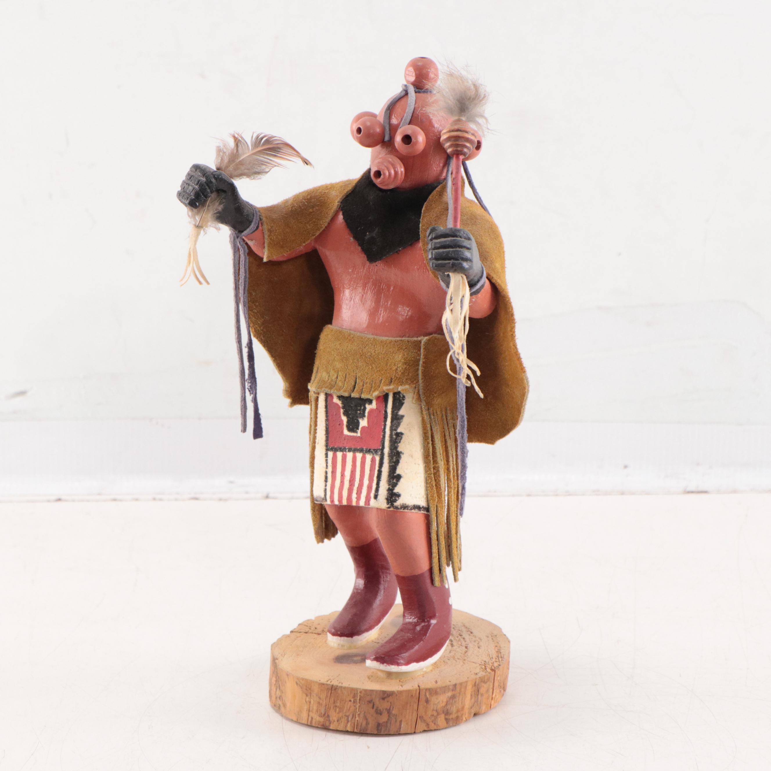 Hopi "Mudhead" Kachina Figure | EBTH