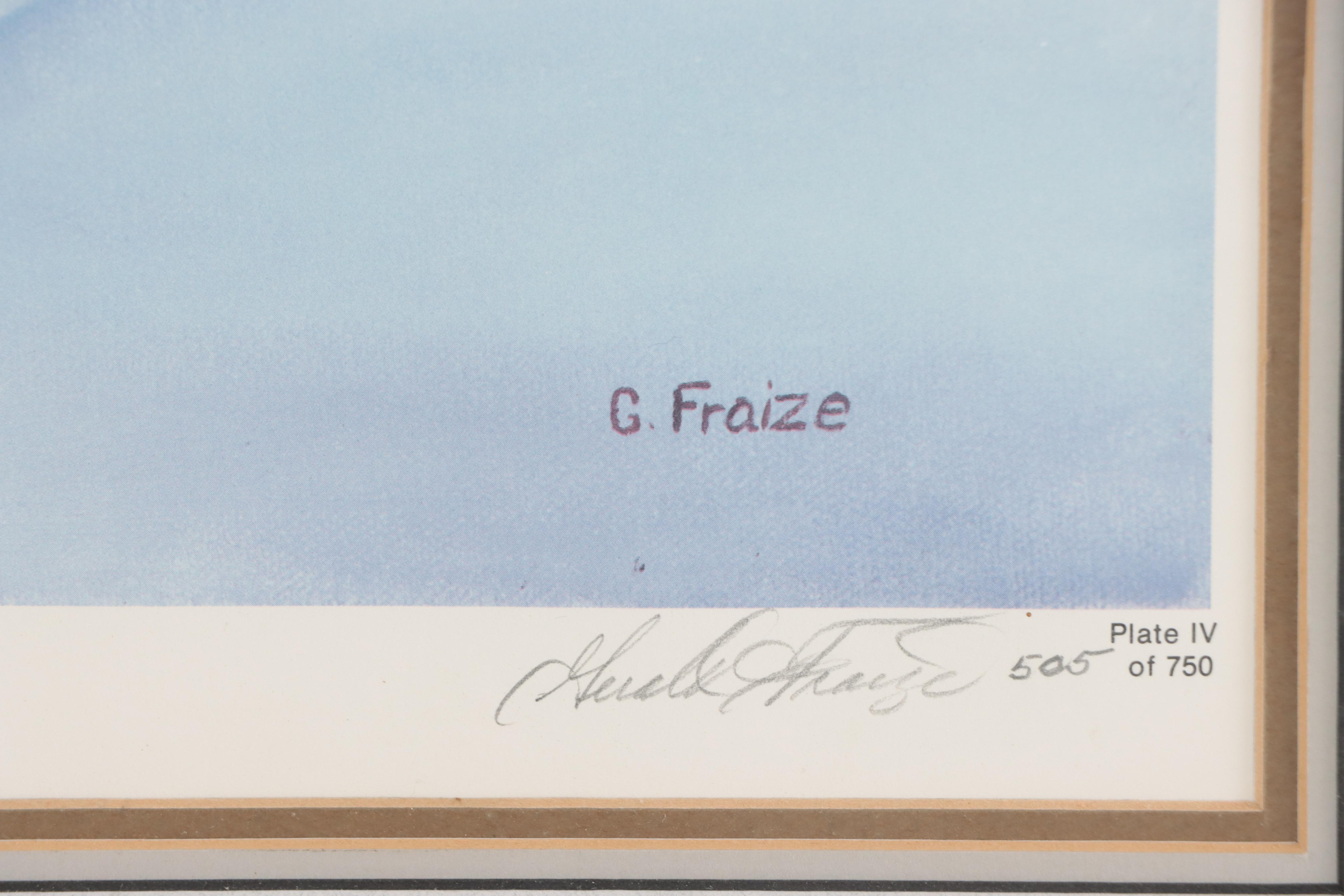 Gerald Fraize Offset Lithograph "Setting Close" | EBTH