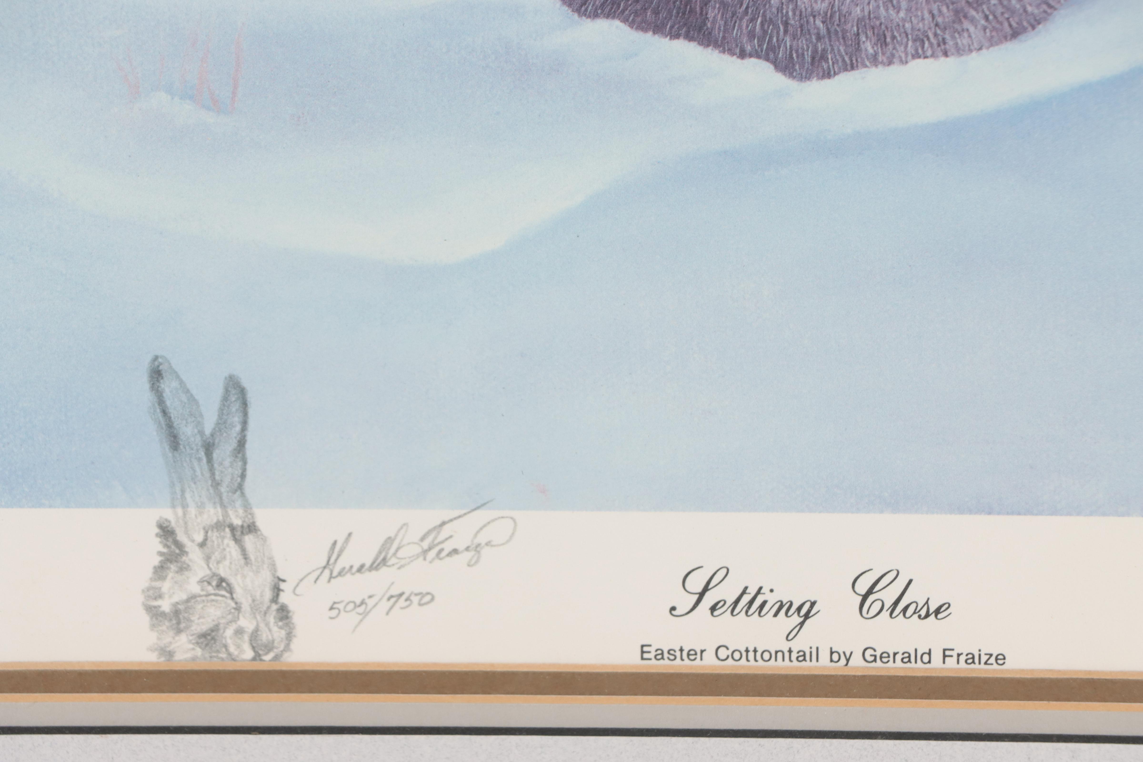 Gerald Fraize Offset Lithograph "Setting Close" | EBTH
