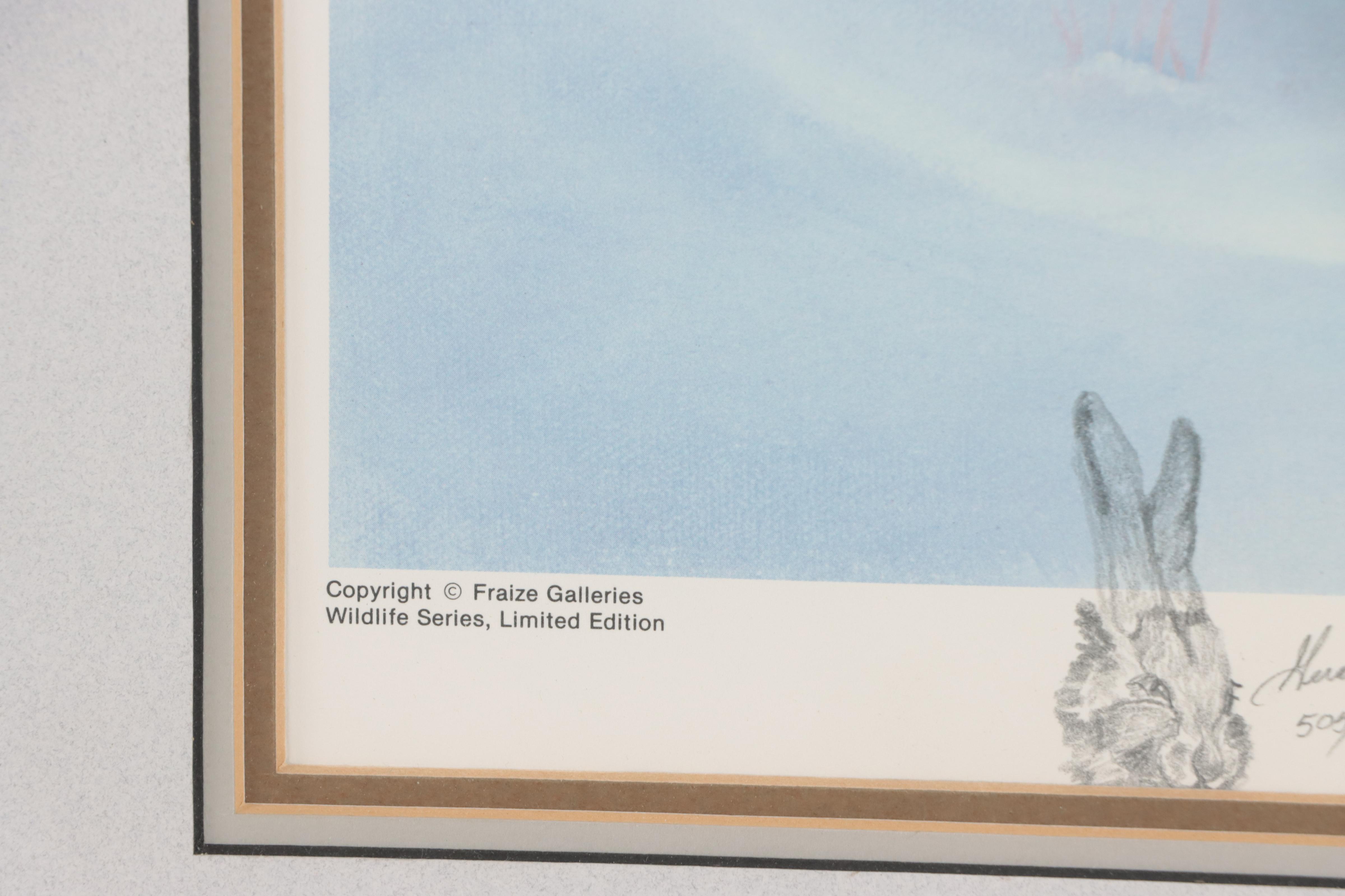 Gerald Fraize Offset Lithograph "Setting Close" | EBTH