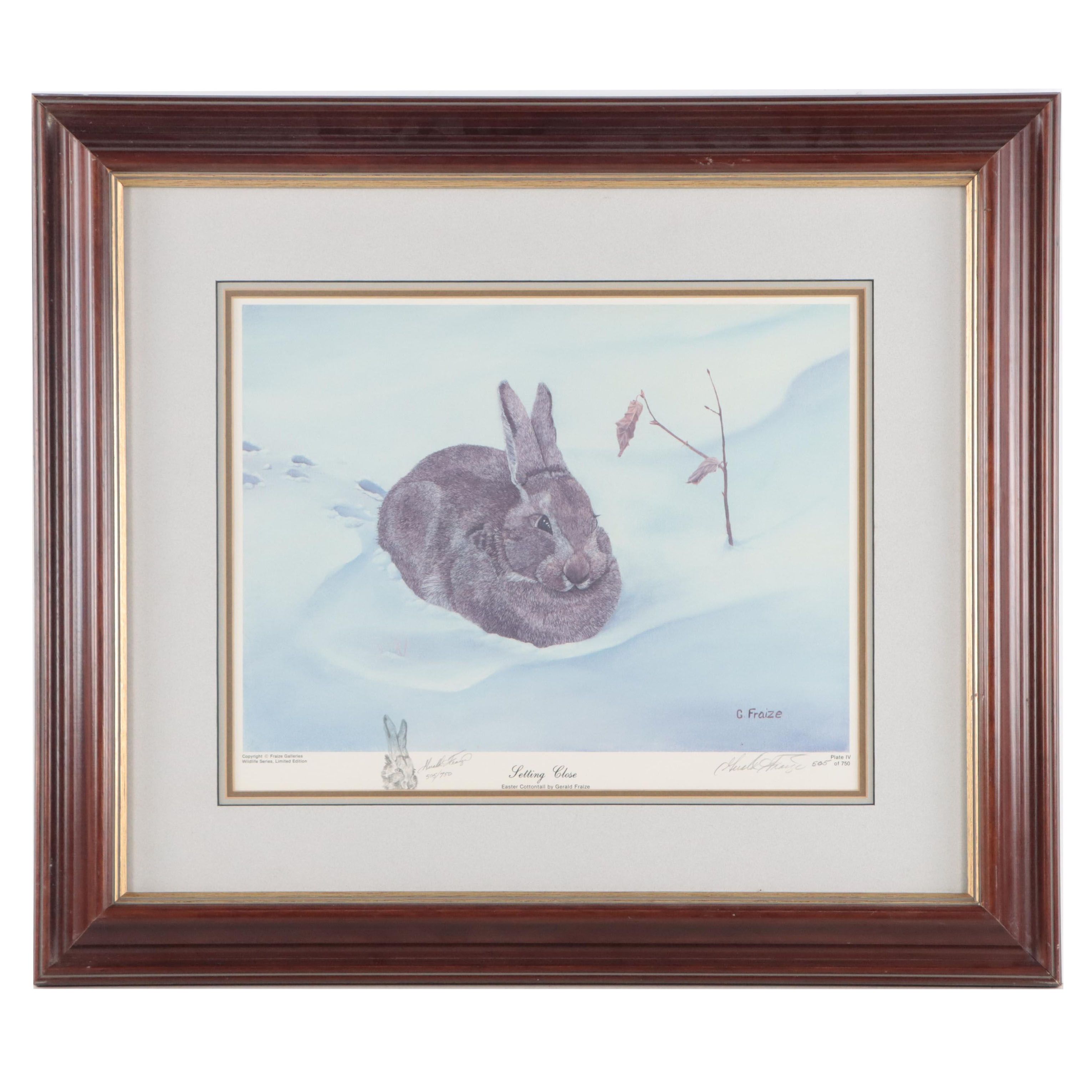 Gerald Fraize Offset Lithograph "Setting Close" | EBTH