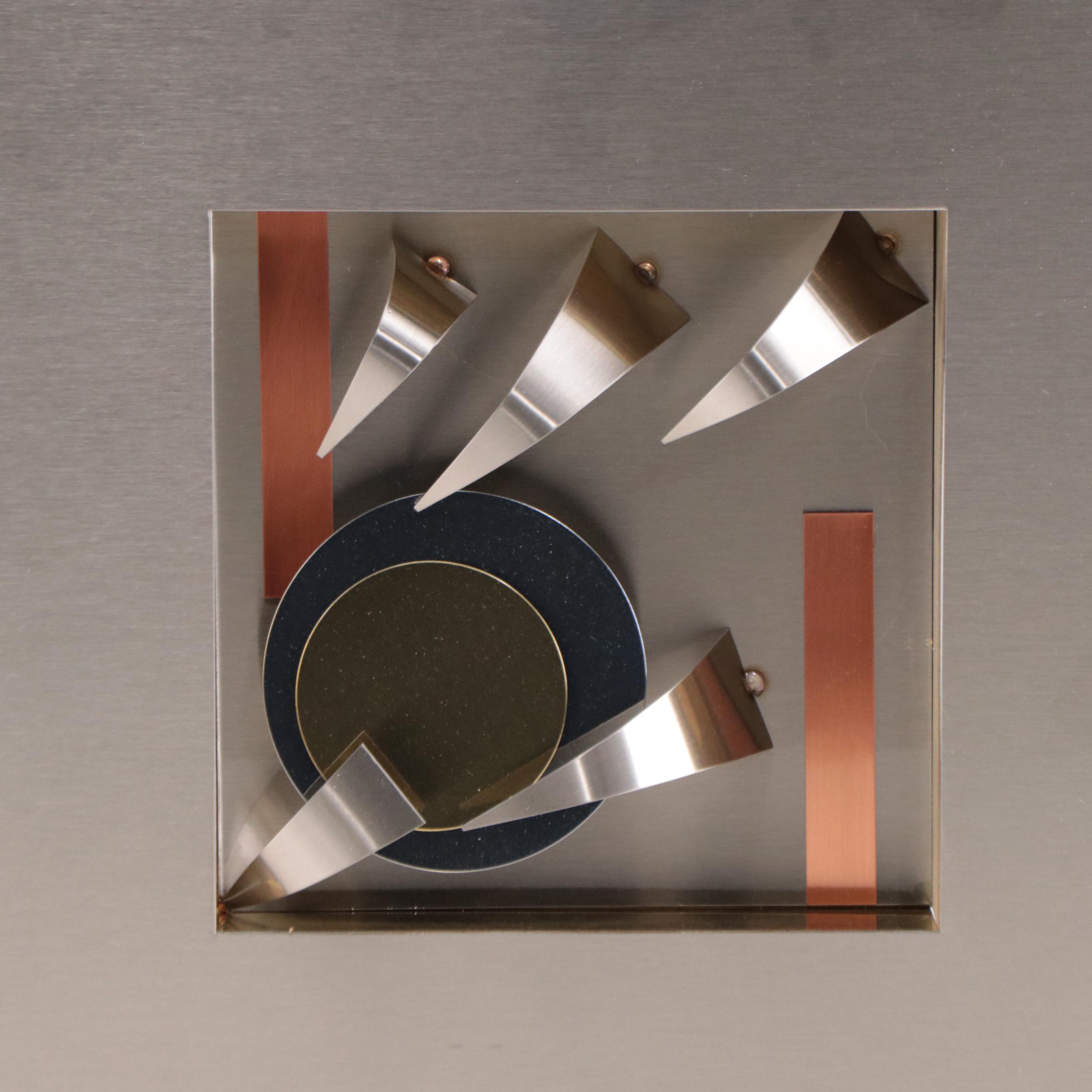 Geometric Metal Relief Wall Sculpture | EBTH