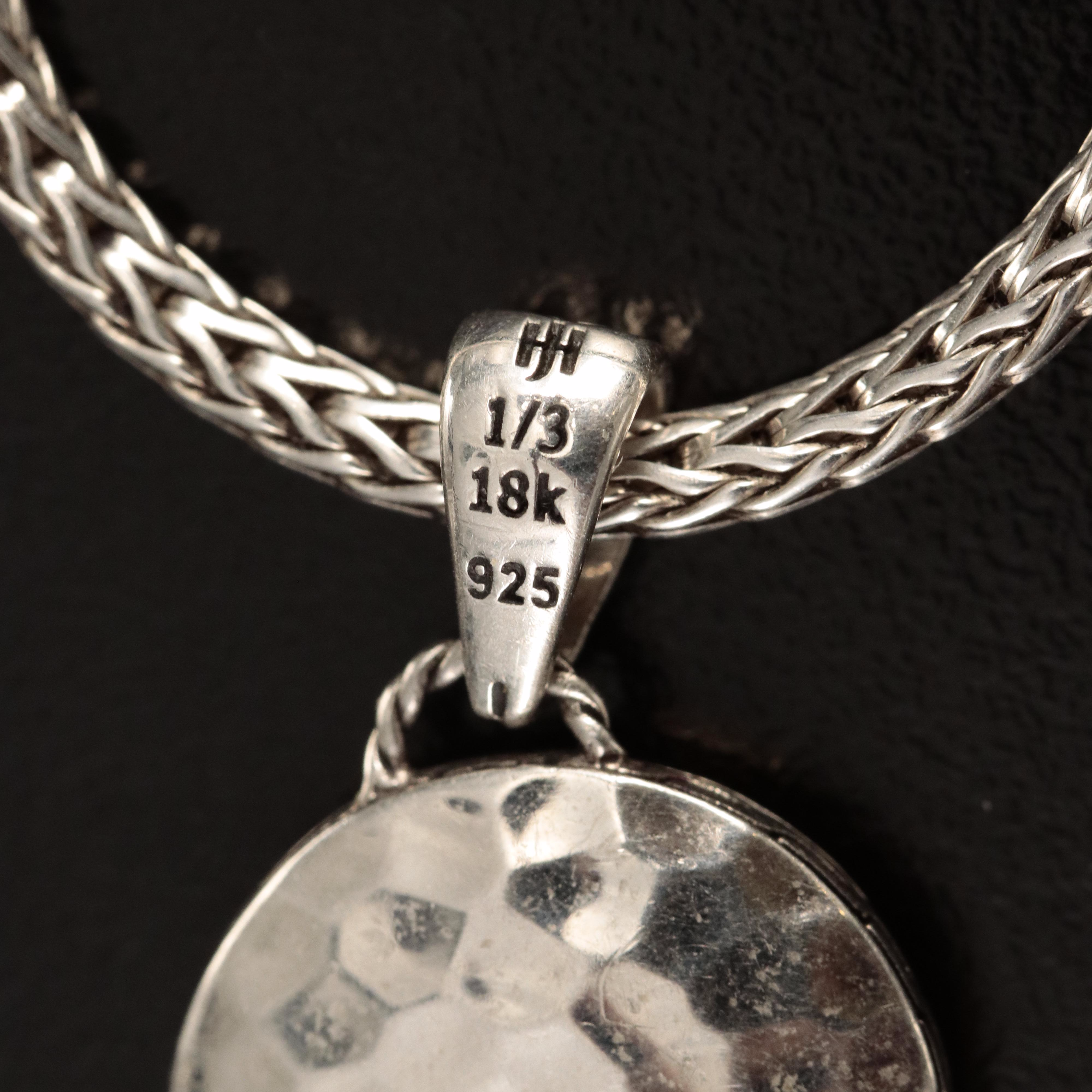 John Hardy "Palu" Reversible Pendant Necklace with 18K Bonded Accent | EBTH