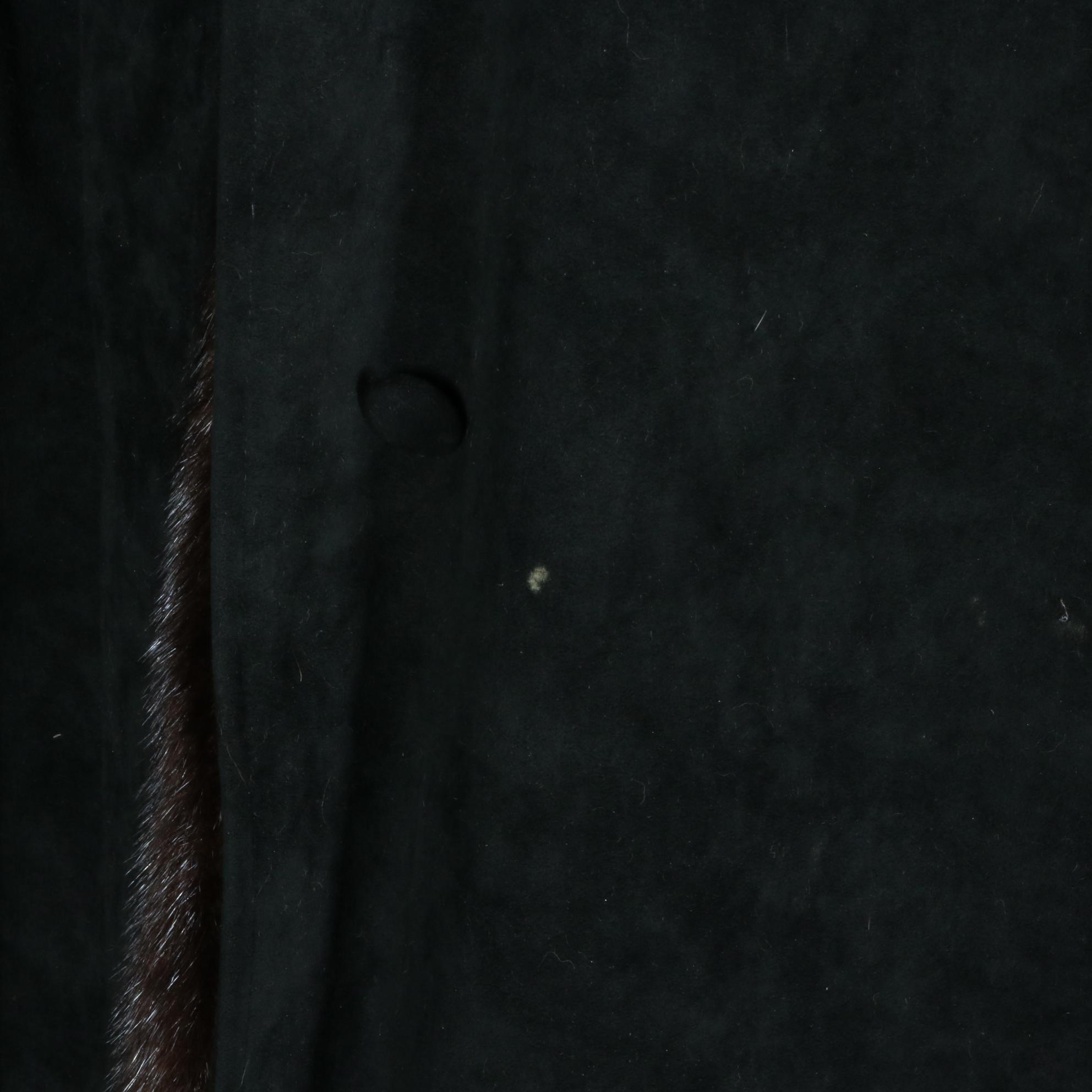 Lawrence of London Ultra Suede Coat with Mink and Marten Lining | EBTH