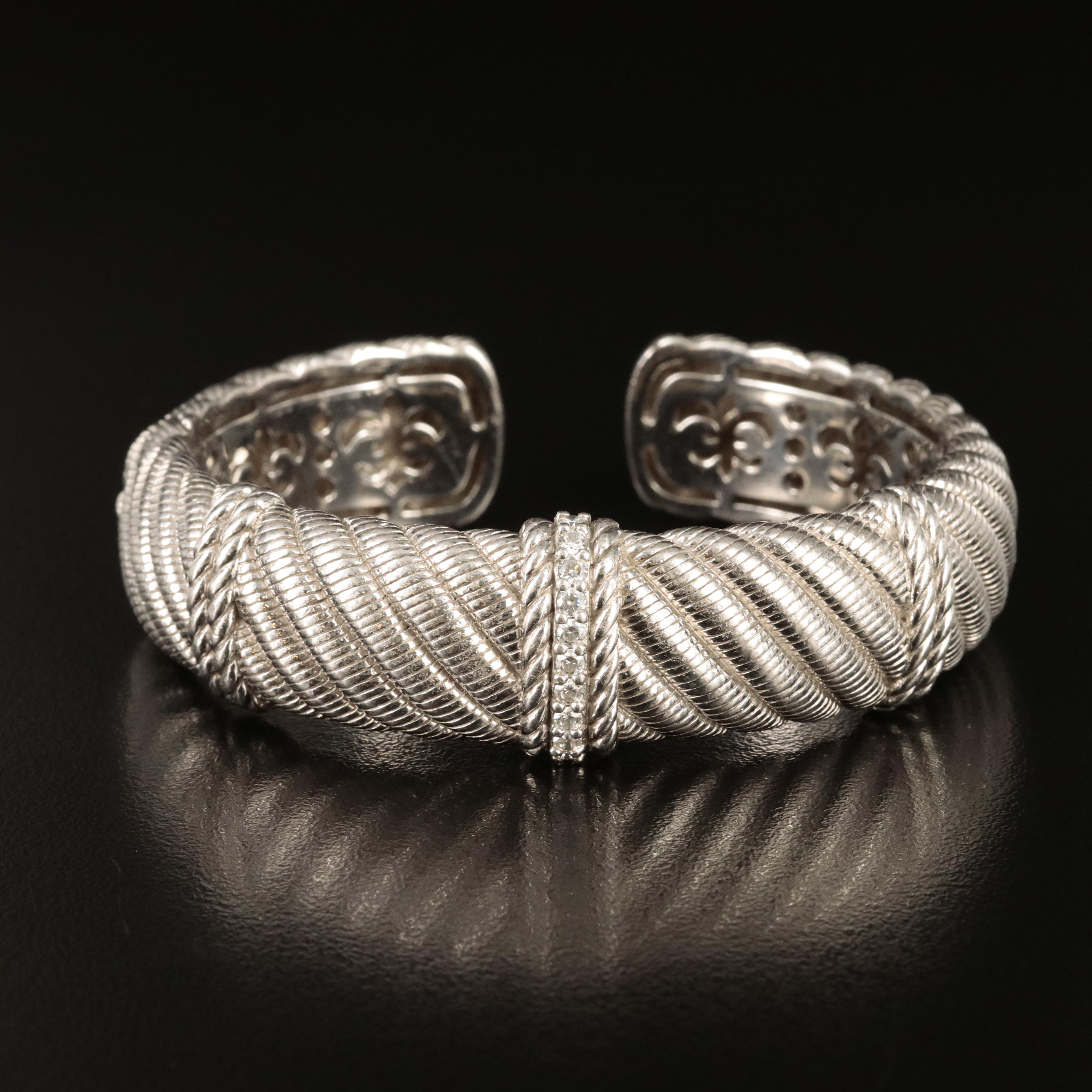 Judith Ripka Sterling Cubic Zirconia Kick Cuff | EBTH
