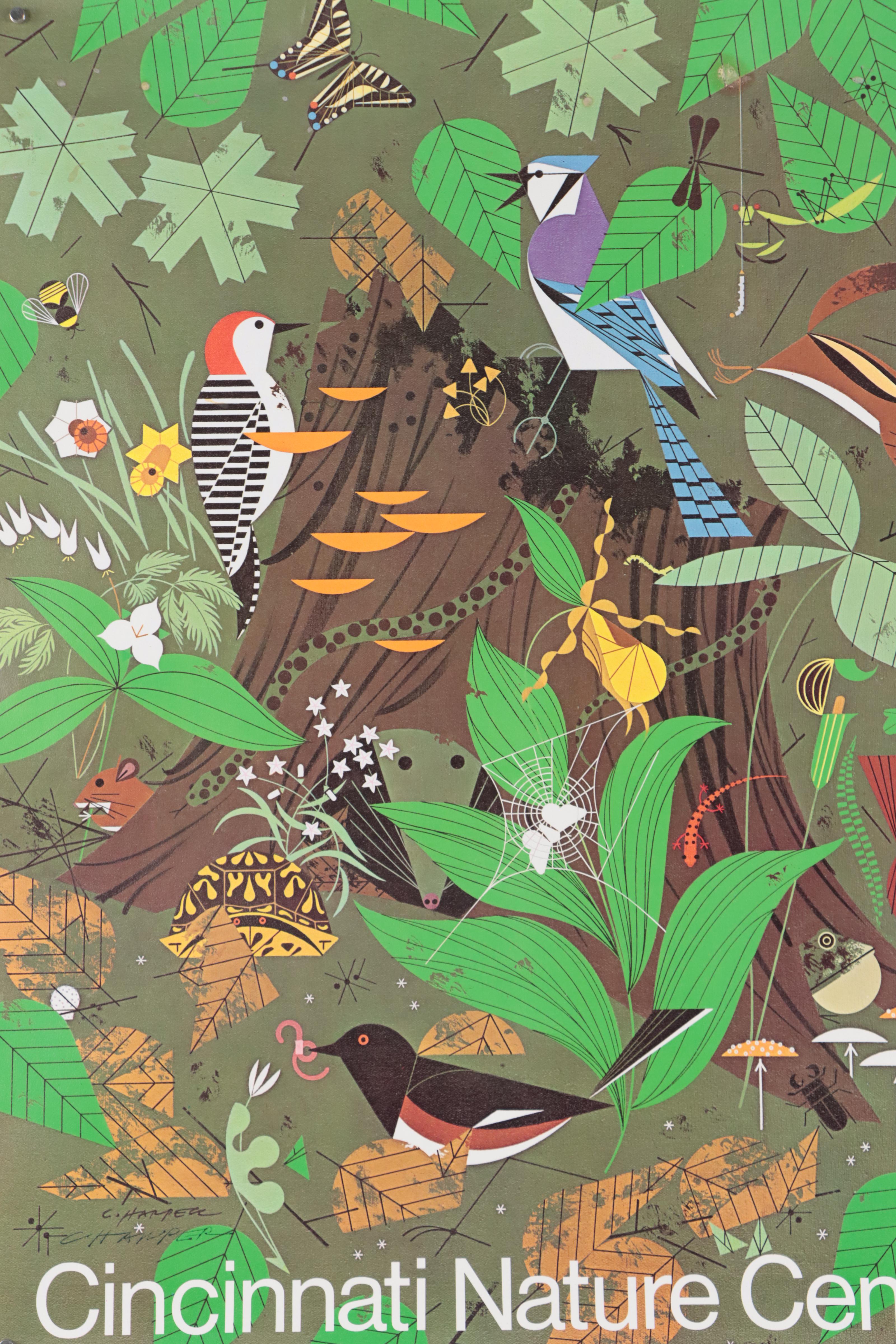 Charley Harper Offset Lithograph Poster for Cincinnati Nature Center | EBTH